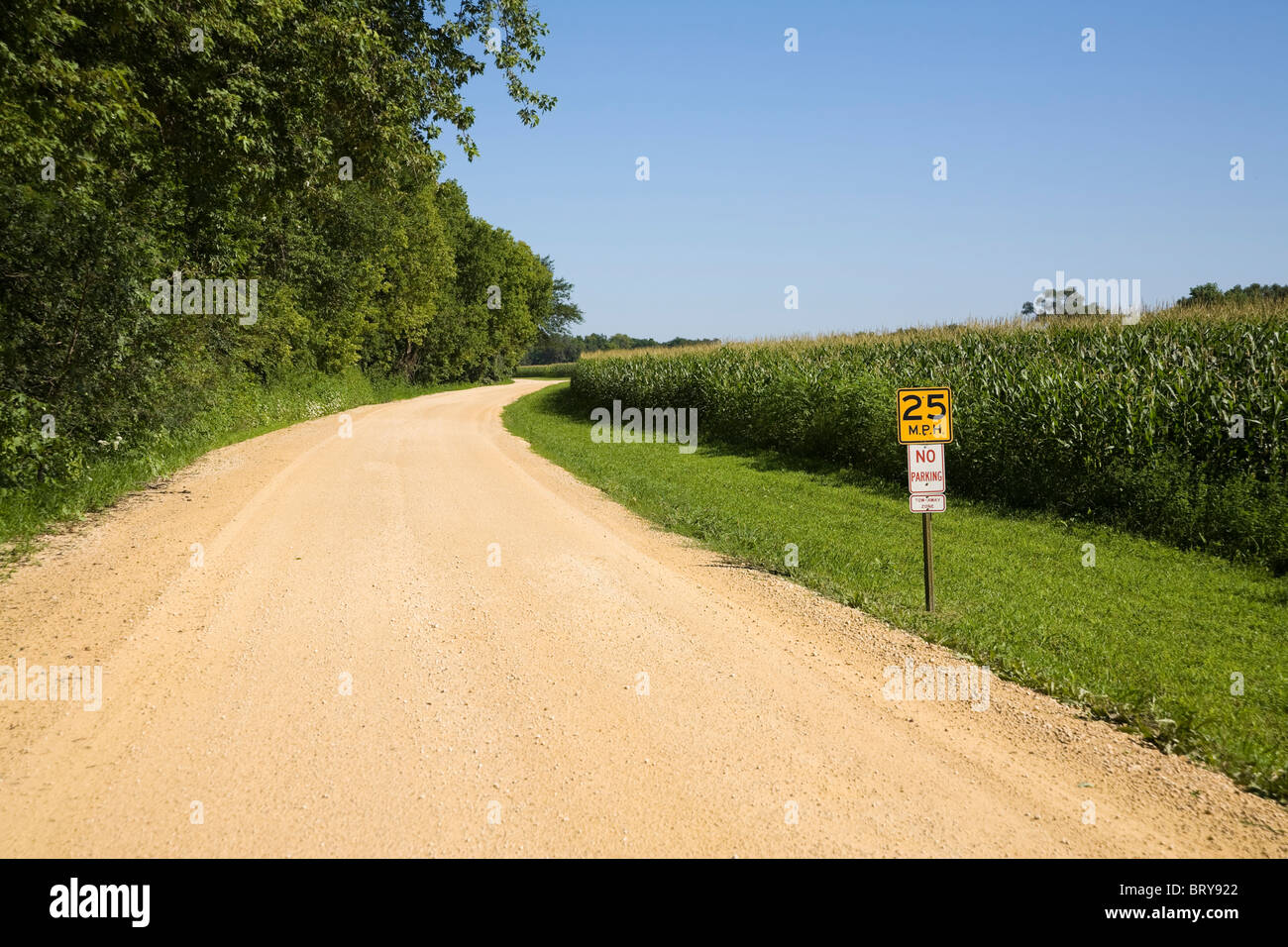 Road sign curve hi-res stock photography and images - Alamy