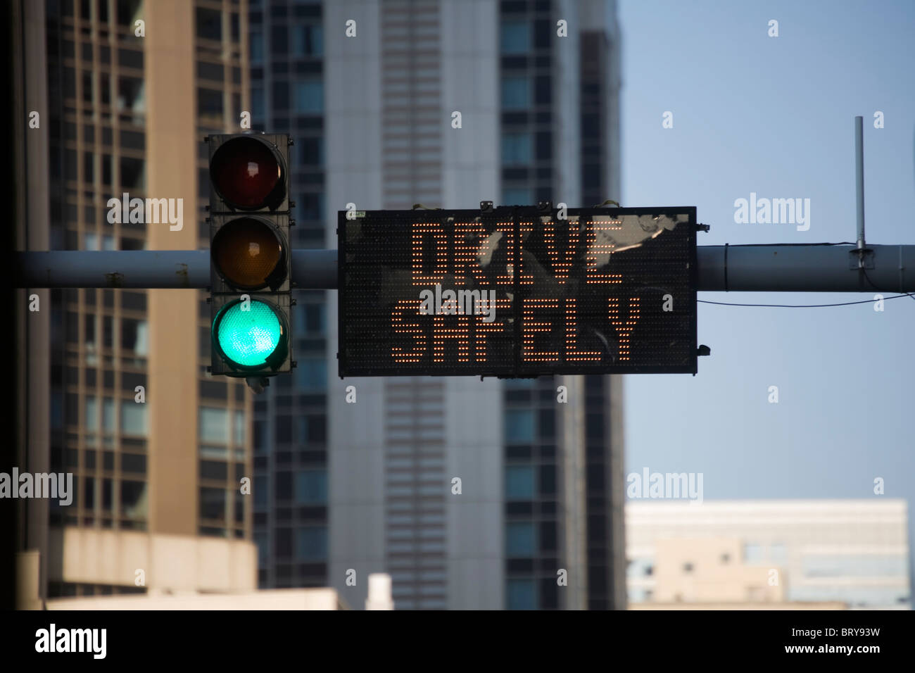 Green light Chicago Illinois USA Stock Photo - Alamy