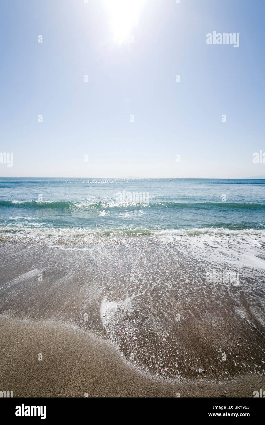 Beach and sunbeam Kanagawa Prefecture Honshu Japan Stock Photo - Alamy