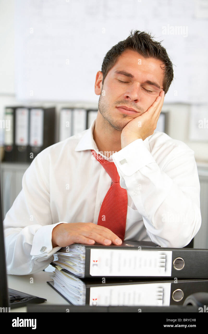Man in office feeling dull hi-res stock photography and images - Alamy
