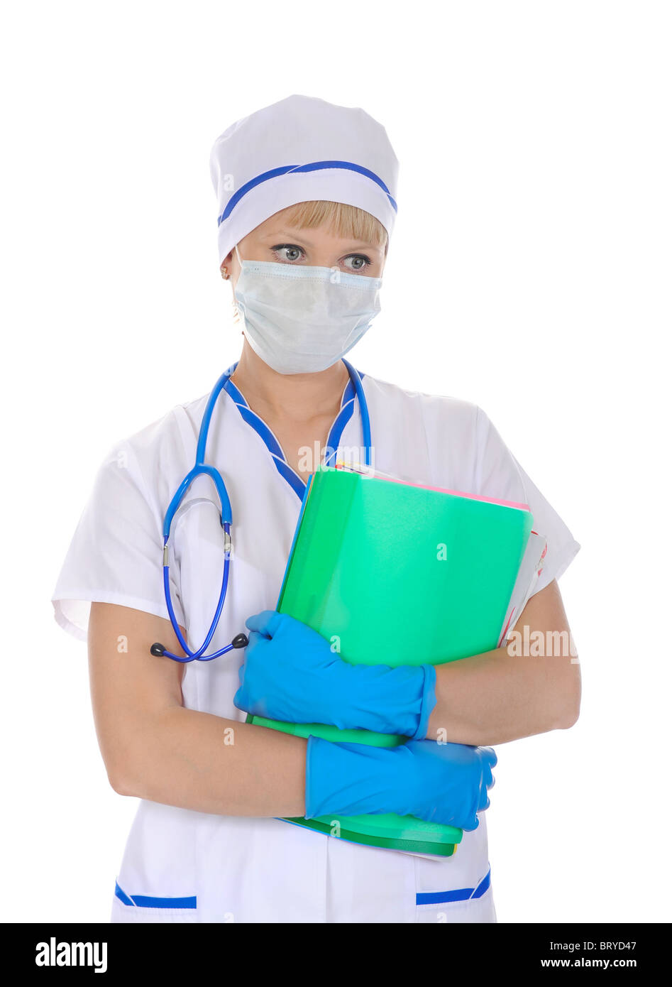 Beautiful young female doctor Cut Out Stock Images & Pictures - Alamy
