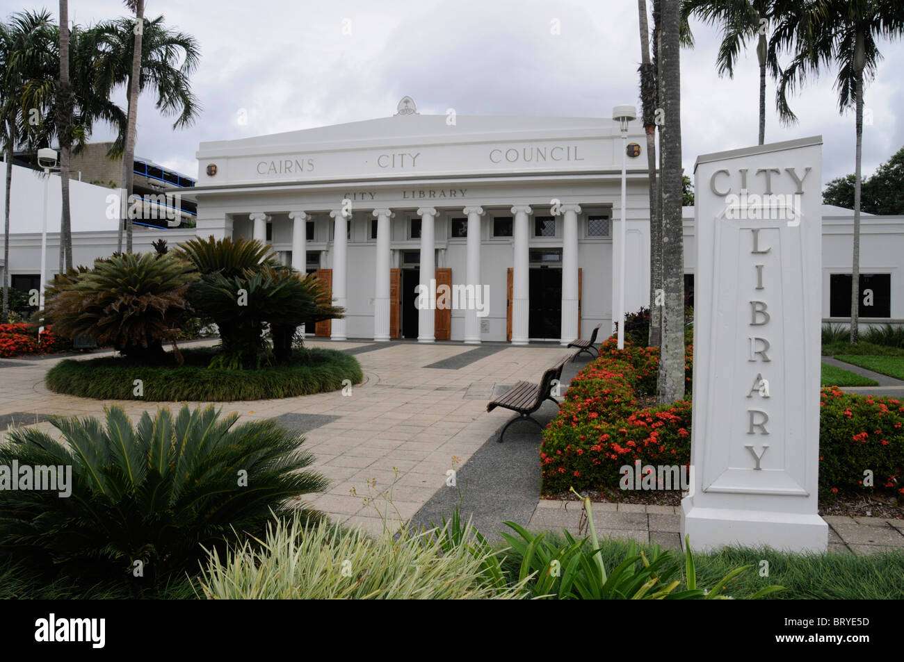 Cairns City Hall and City Library in Cairns, Queensland, Australia ...