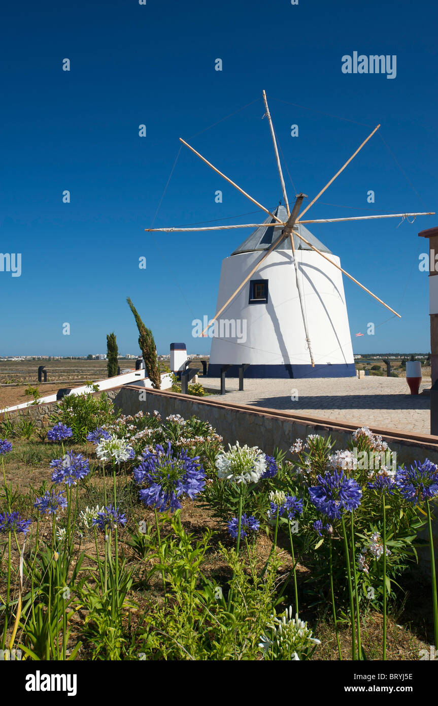 Algarve portugal windmill windmills buildings High Resolution Stock ...