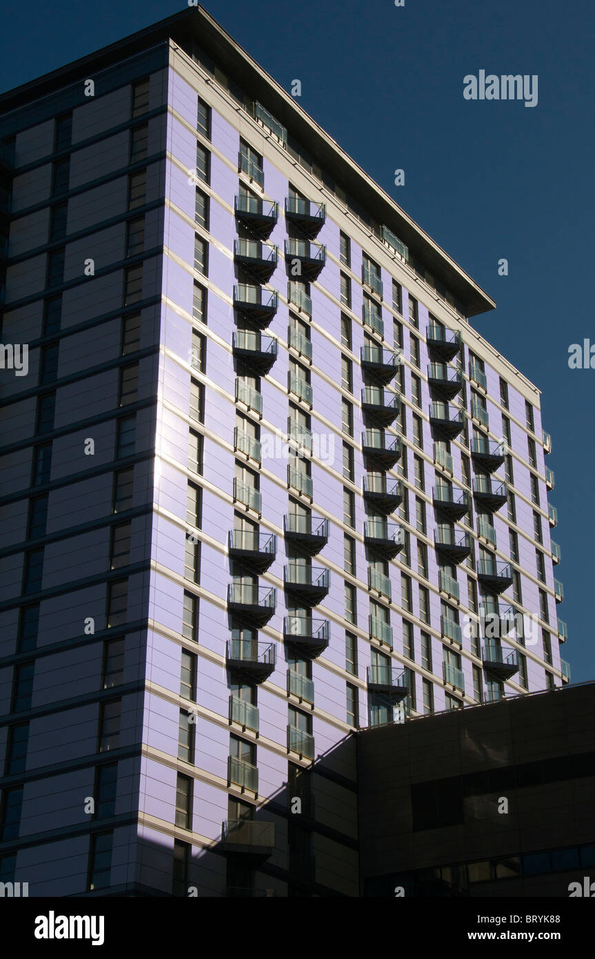 The Number One apartment block at the MediaCityUK complex, Salford ...