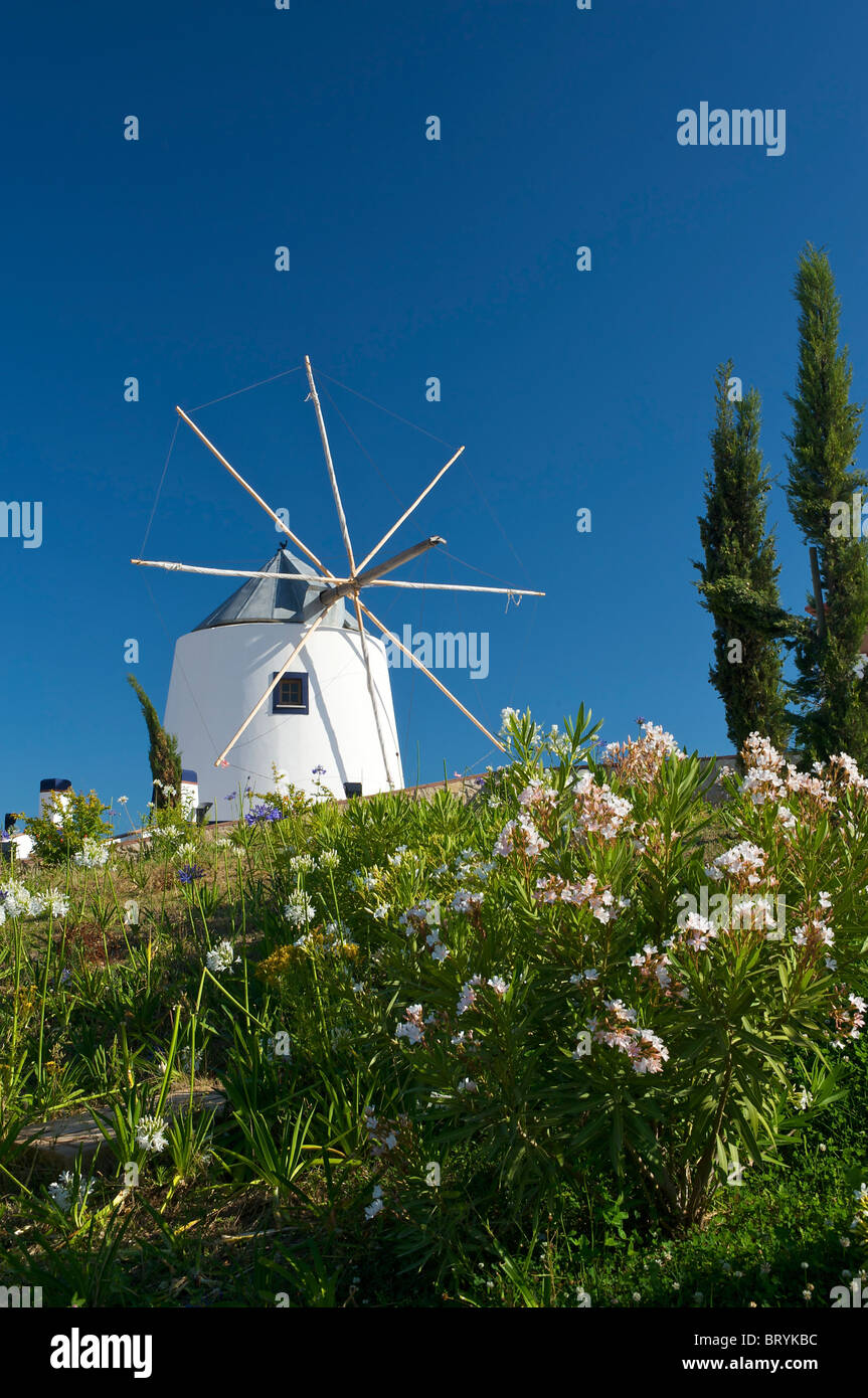 Algarve portugal windmill windmills buildings High Resolution Stock ...