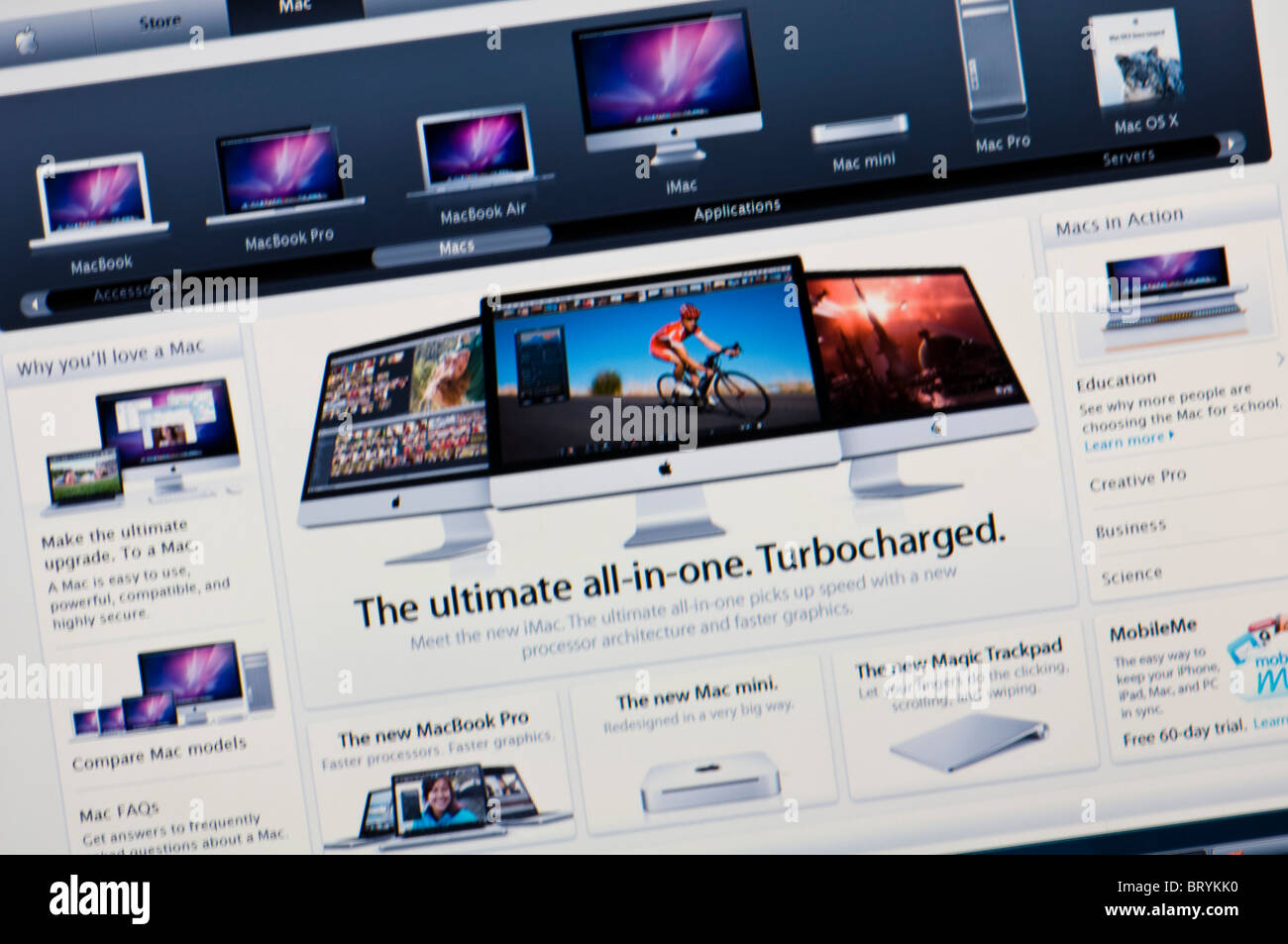 Apple Store website screenshot Stock Photo - Alamy