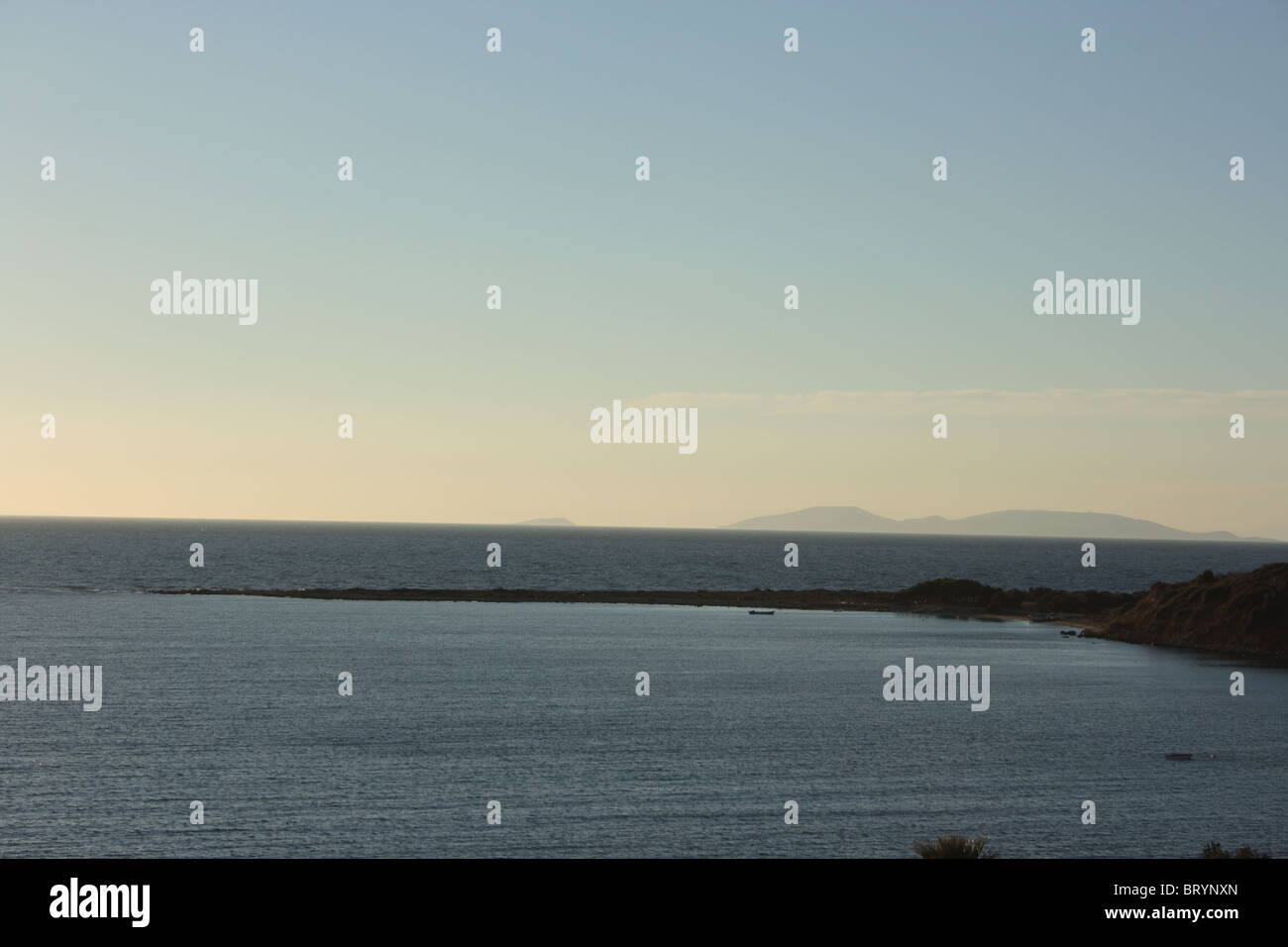 Ocean horizon at sunset in Turkey Stock Photo - Alamy