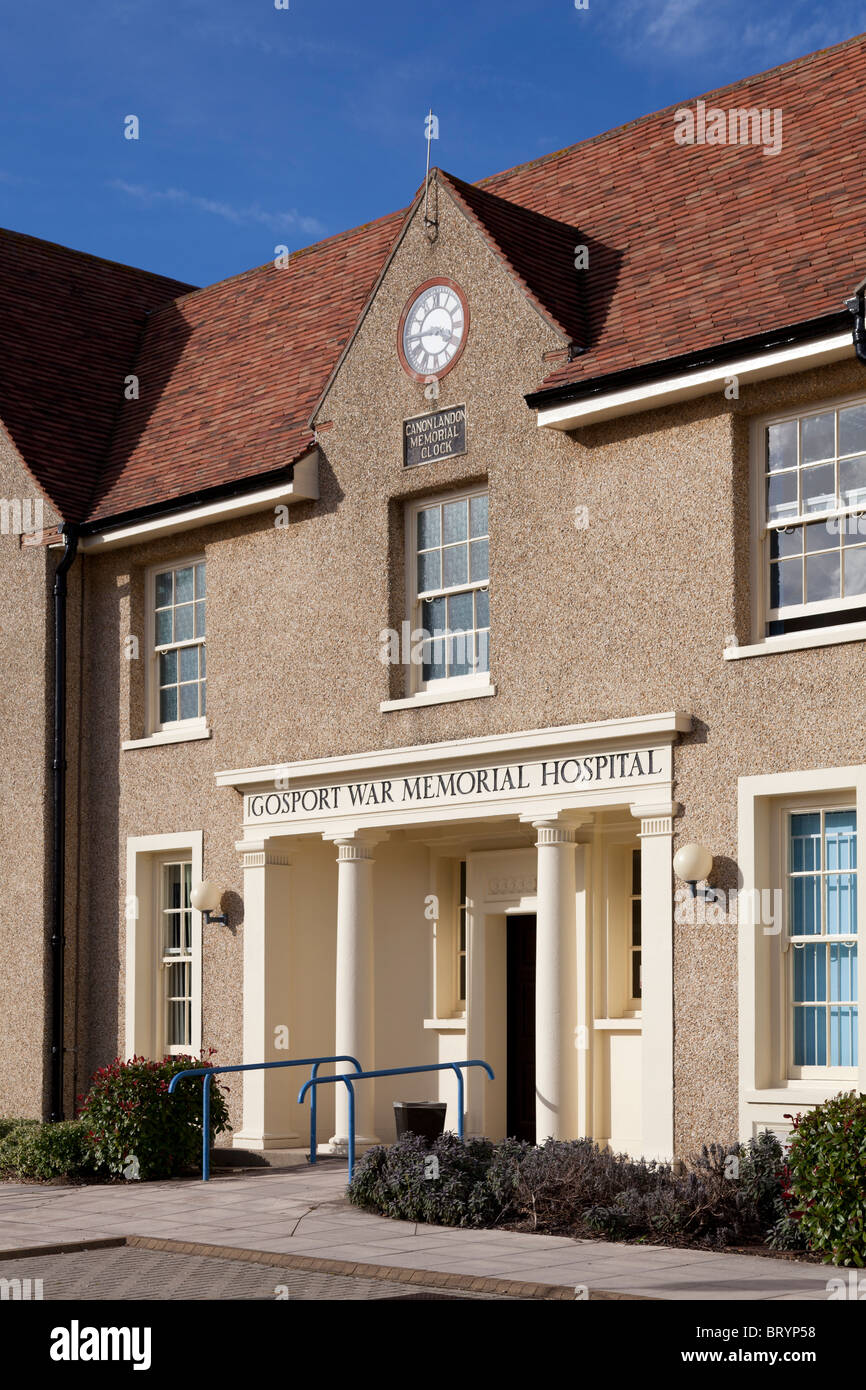 Gosport War Memorial Hospital Stock Photo - Alamy