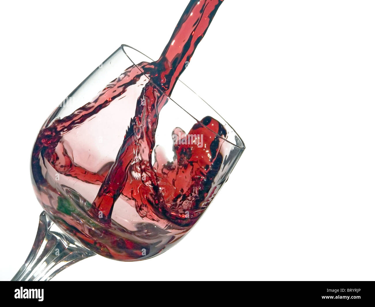 Pouring wine into a decanter Cut Out Stock Images & Pictures - Alamy