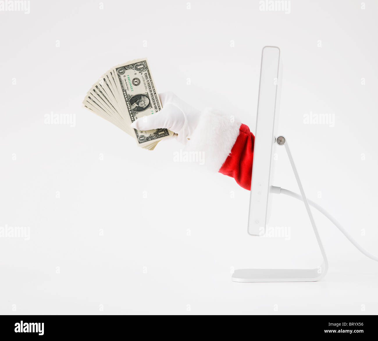 Hand coming out of computer hi-res stock photography and images - Alamy