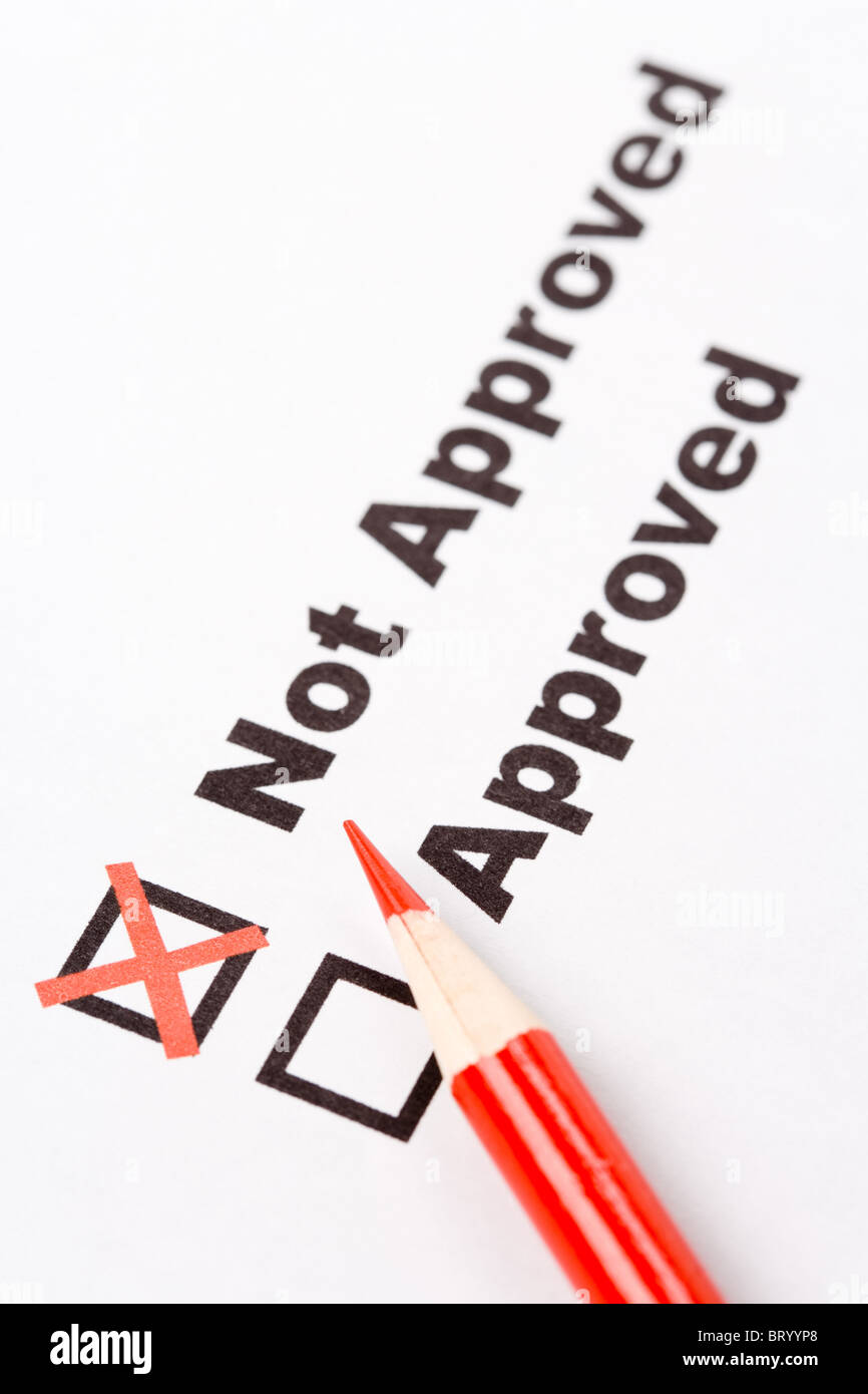 Not approved hi-res stock photography and images - Alamy