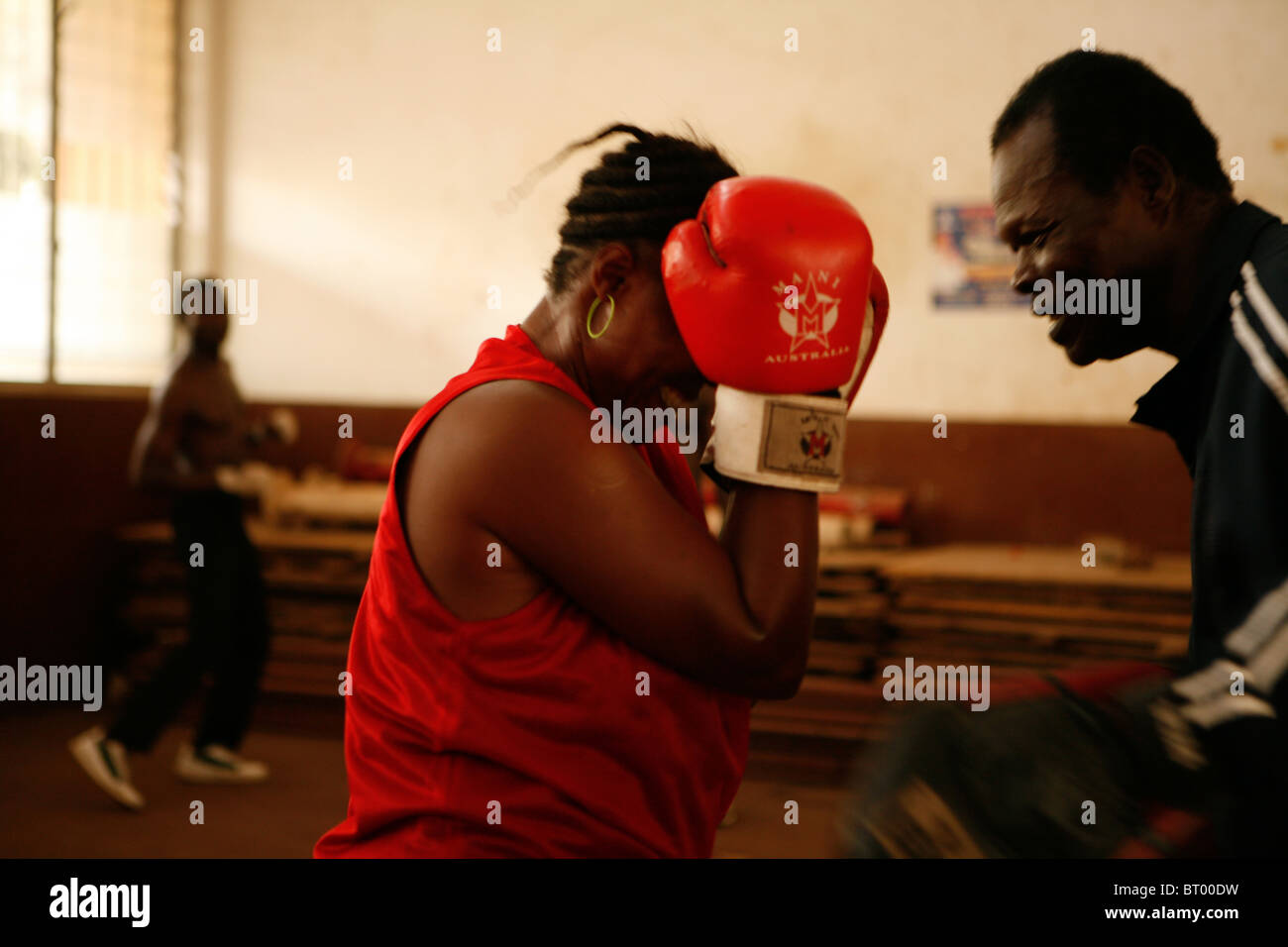 women's boxing team Sierra Leone West Africa Stock Photo - Alamy