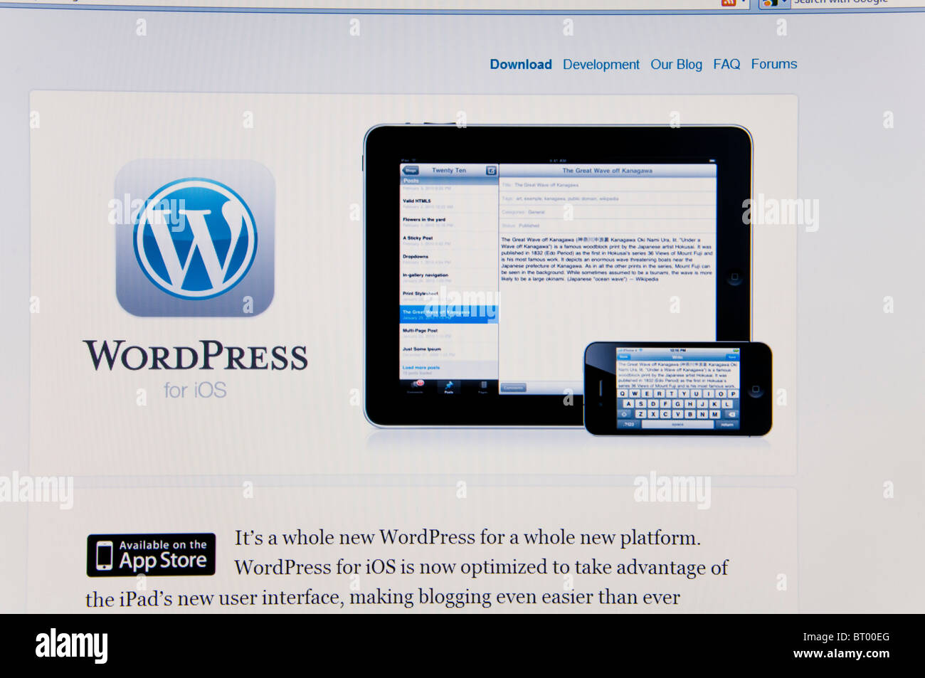 Website word hi-res stock photography and images - Alamy