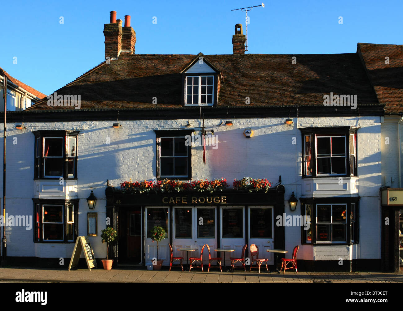 Cafe Rouge restaurant in Tenterden, which is a popular tourist town in ...