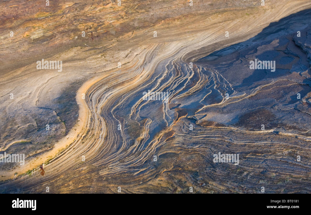 Rock strata and erosion Stock Photo - Alamy