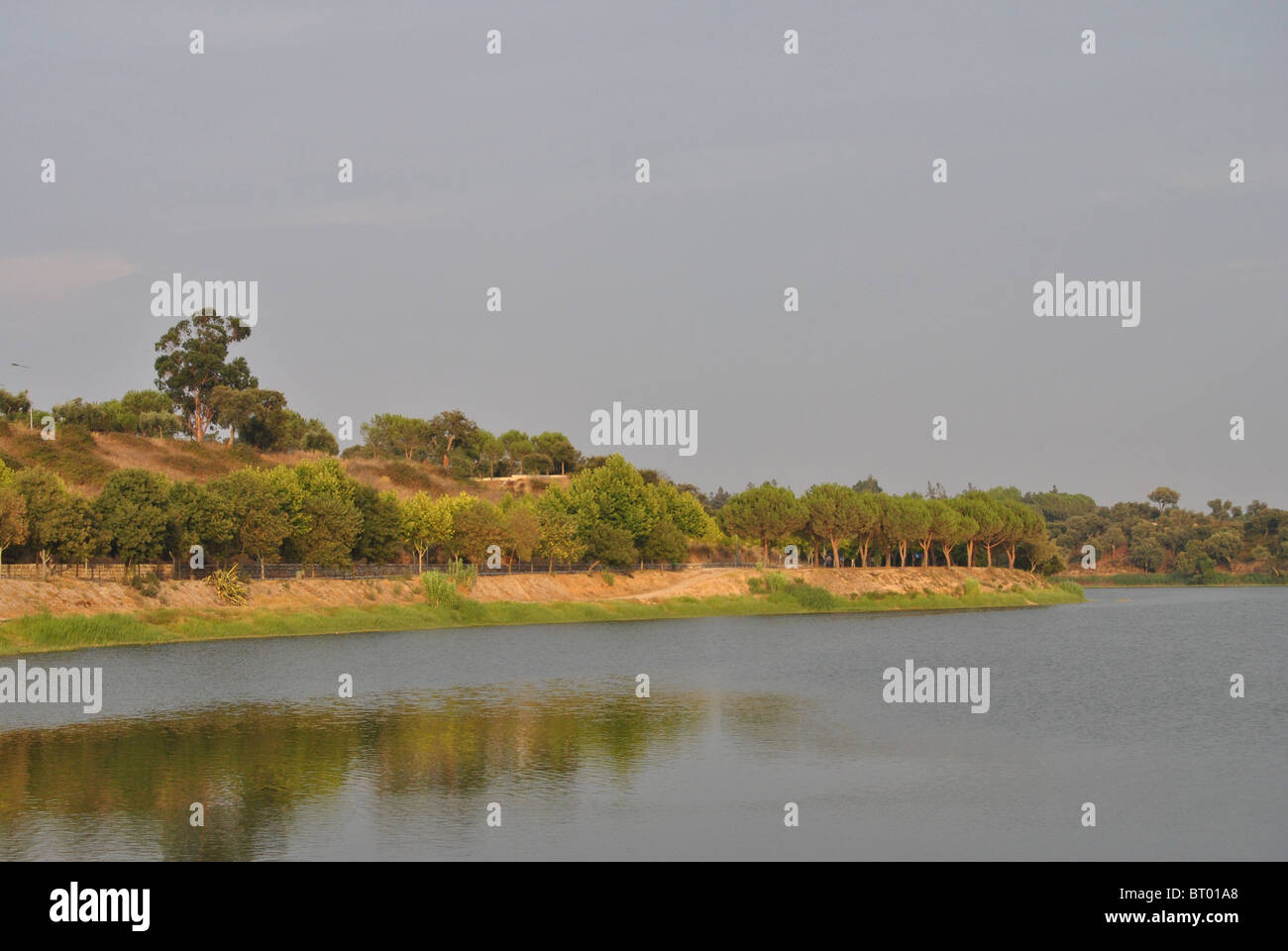 A view of the Patudos`s Dam Stock Photo - Alamy