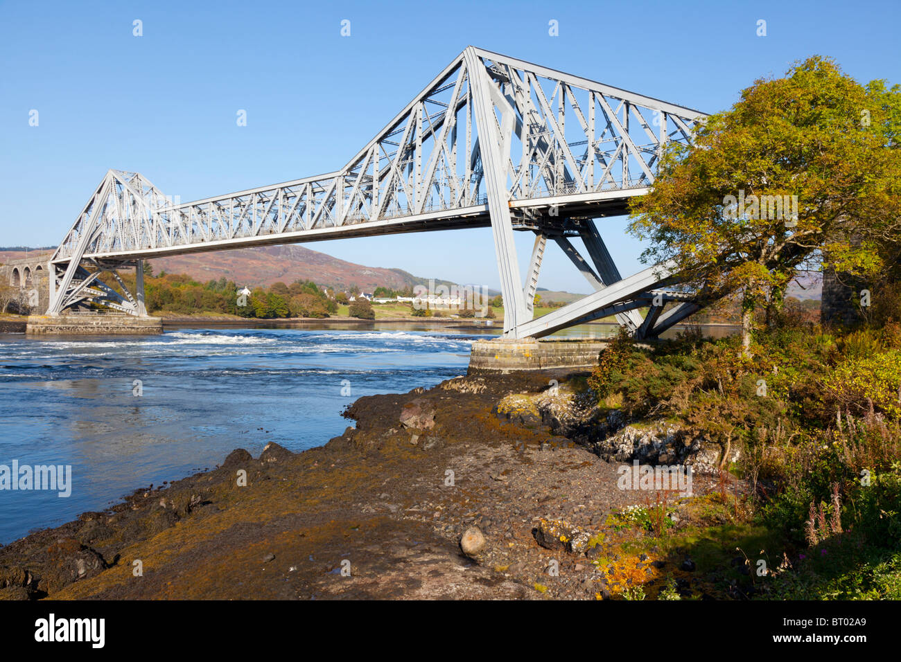 Connel Bridge and the Falls of Lora Stock Photo - Alamy