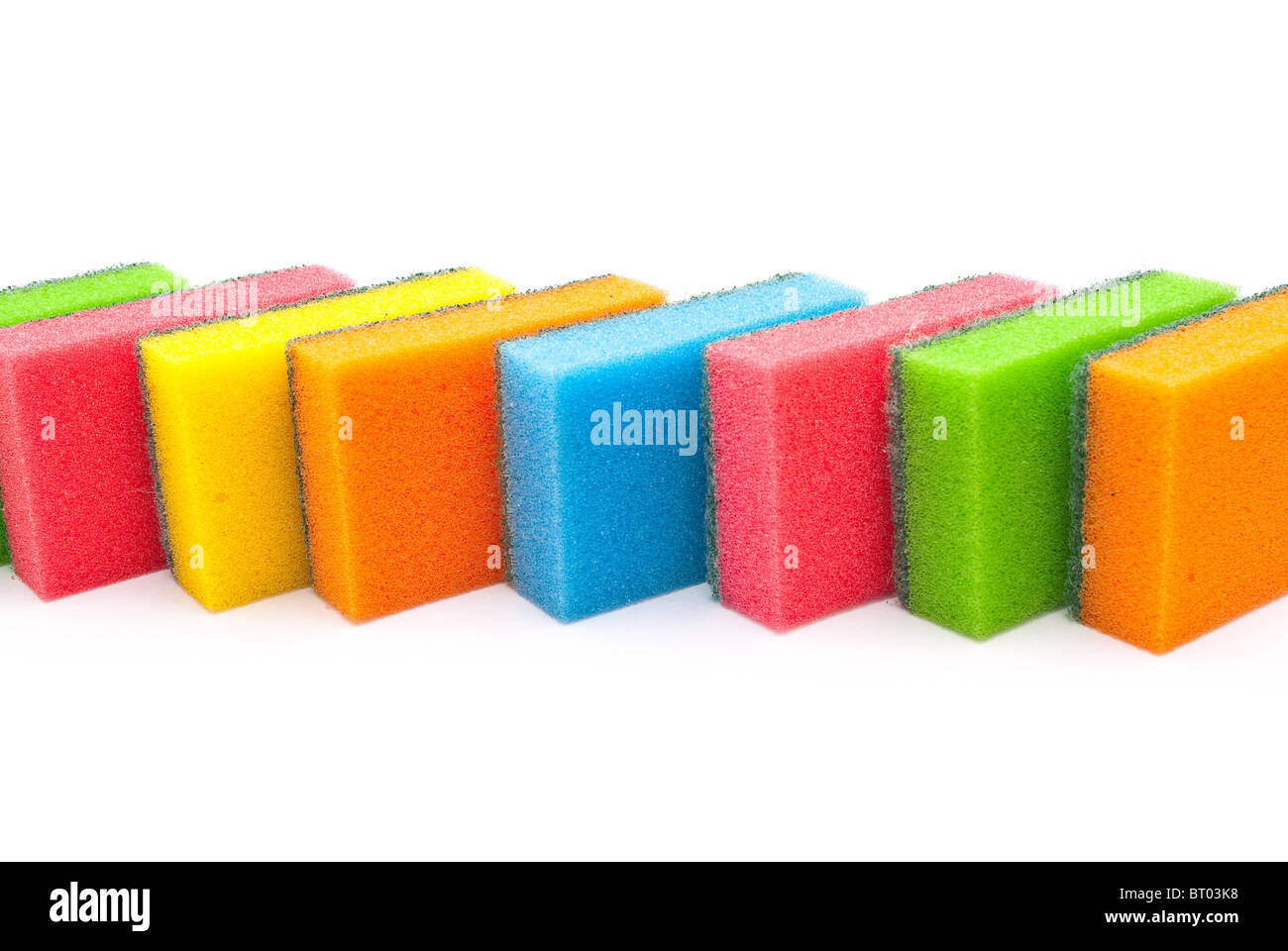 Coloured kitchen sponges Stock Photo - Alamy
