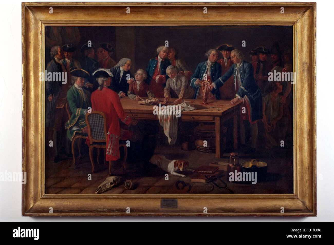 AN ANATOMY LESSON CHEZ LAFOSSE DE SOLLIER', FRENCH SCHOOL'S PAINTING ...