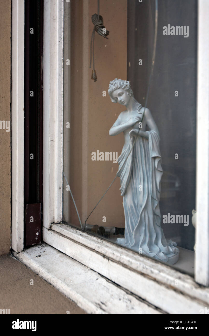 a statue in a window Stock Photo - Alamy