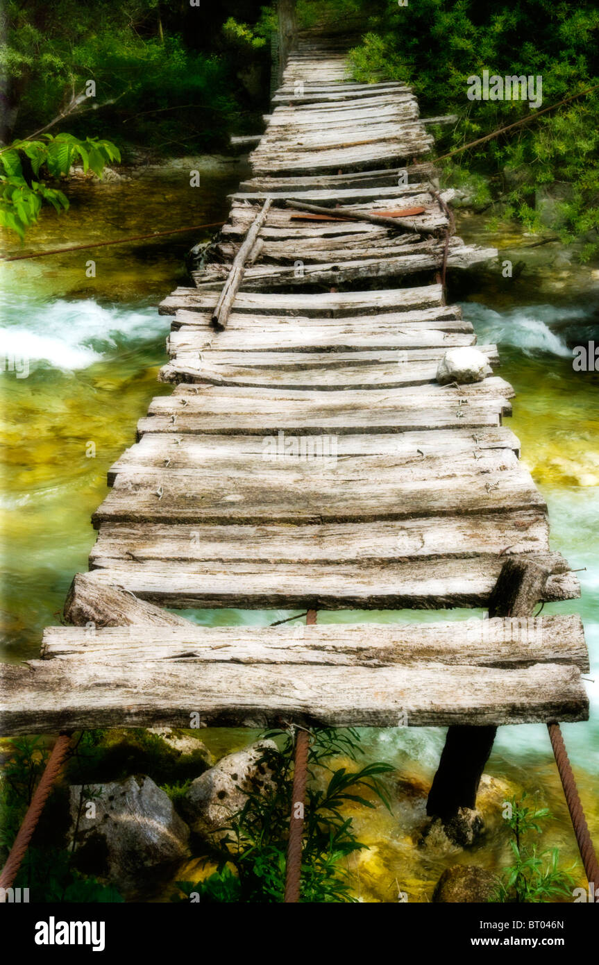 Rickety Wood Bridge Stock Photos Rickety Wood Bridge Stock Images Alamy