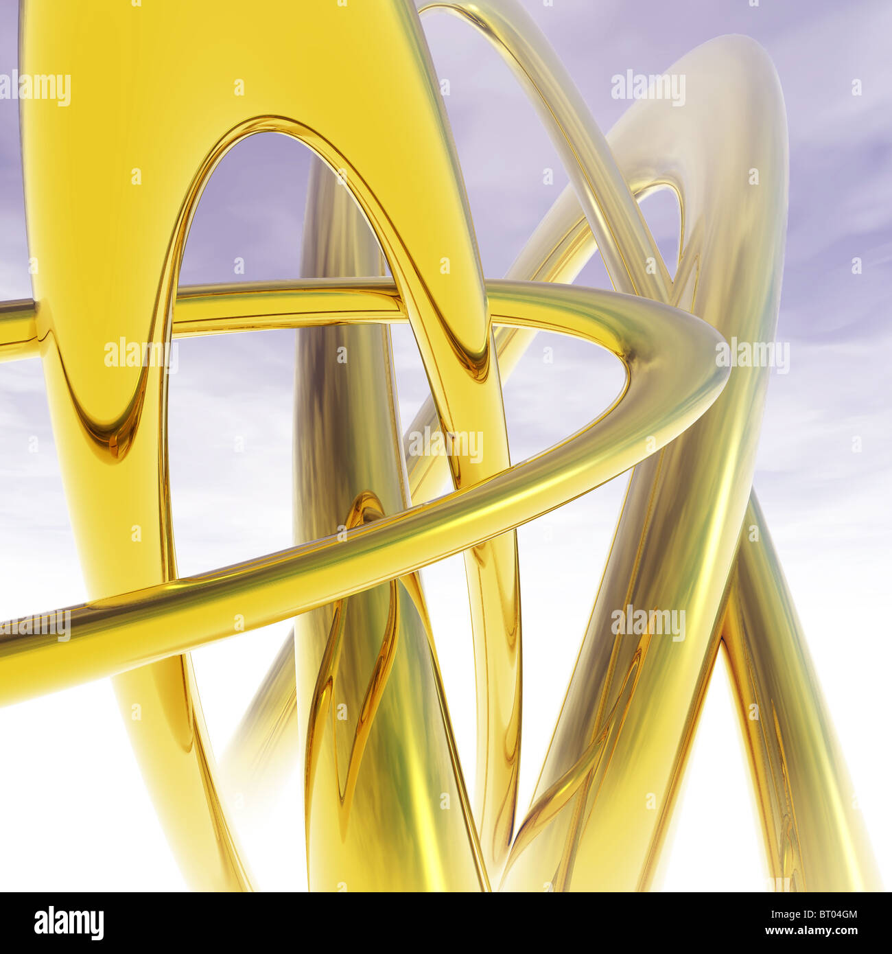 Golden shapes in the sky Stock Photo - Alamy