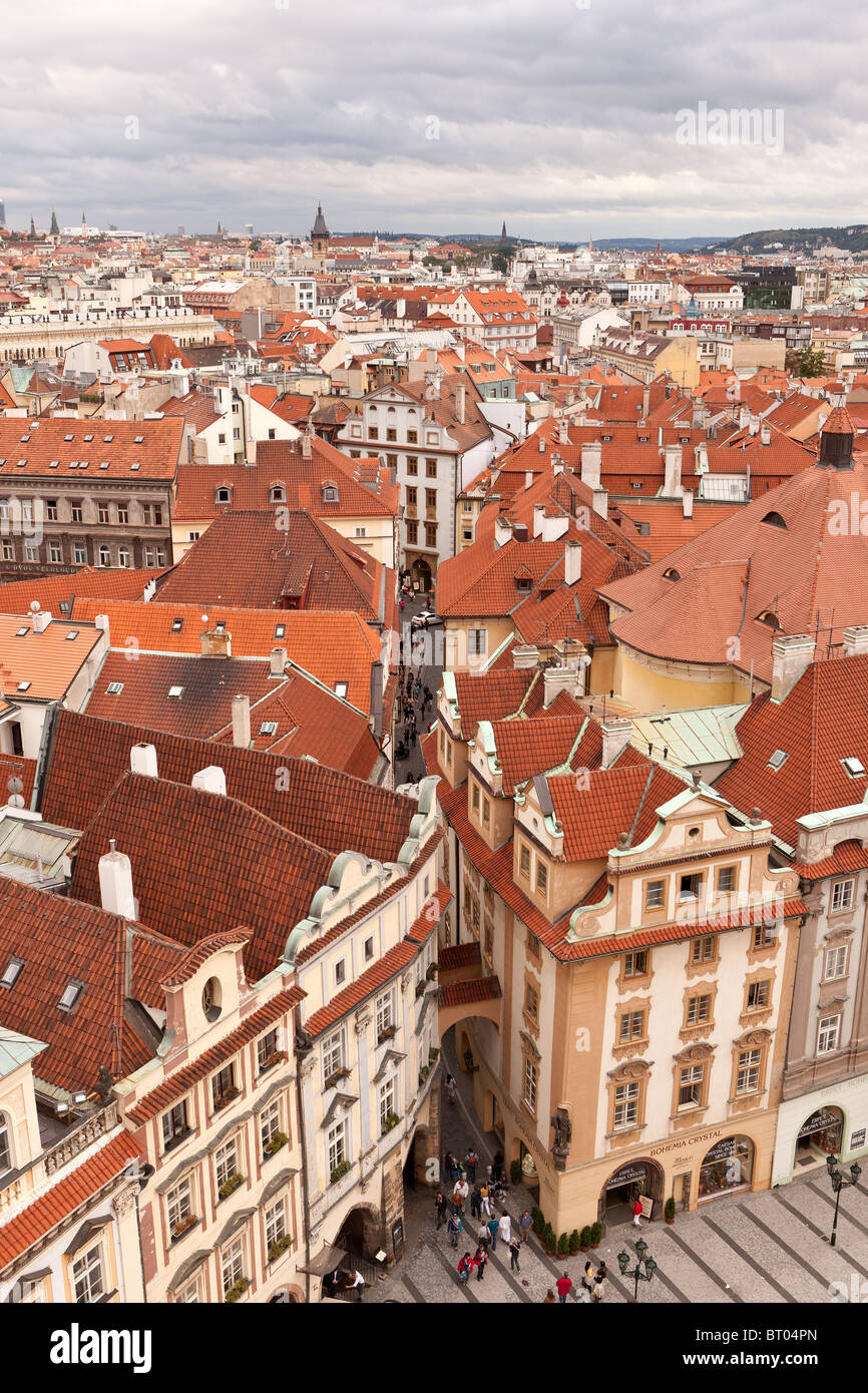 Aerial view of Prague, Czech republic Stock Photo - Alamy