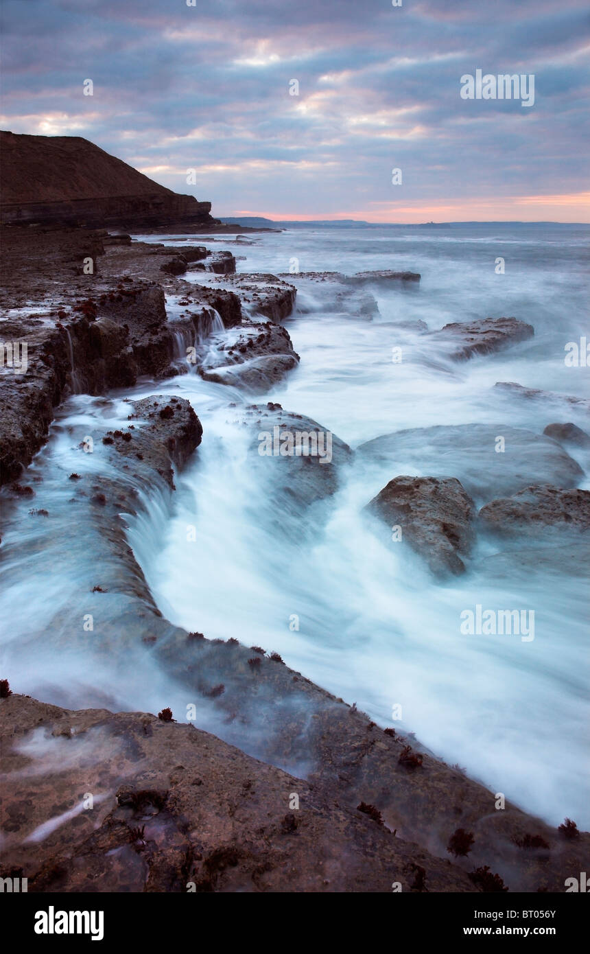 Filey Brigg, North yorkshire Stock Photo - Alamy