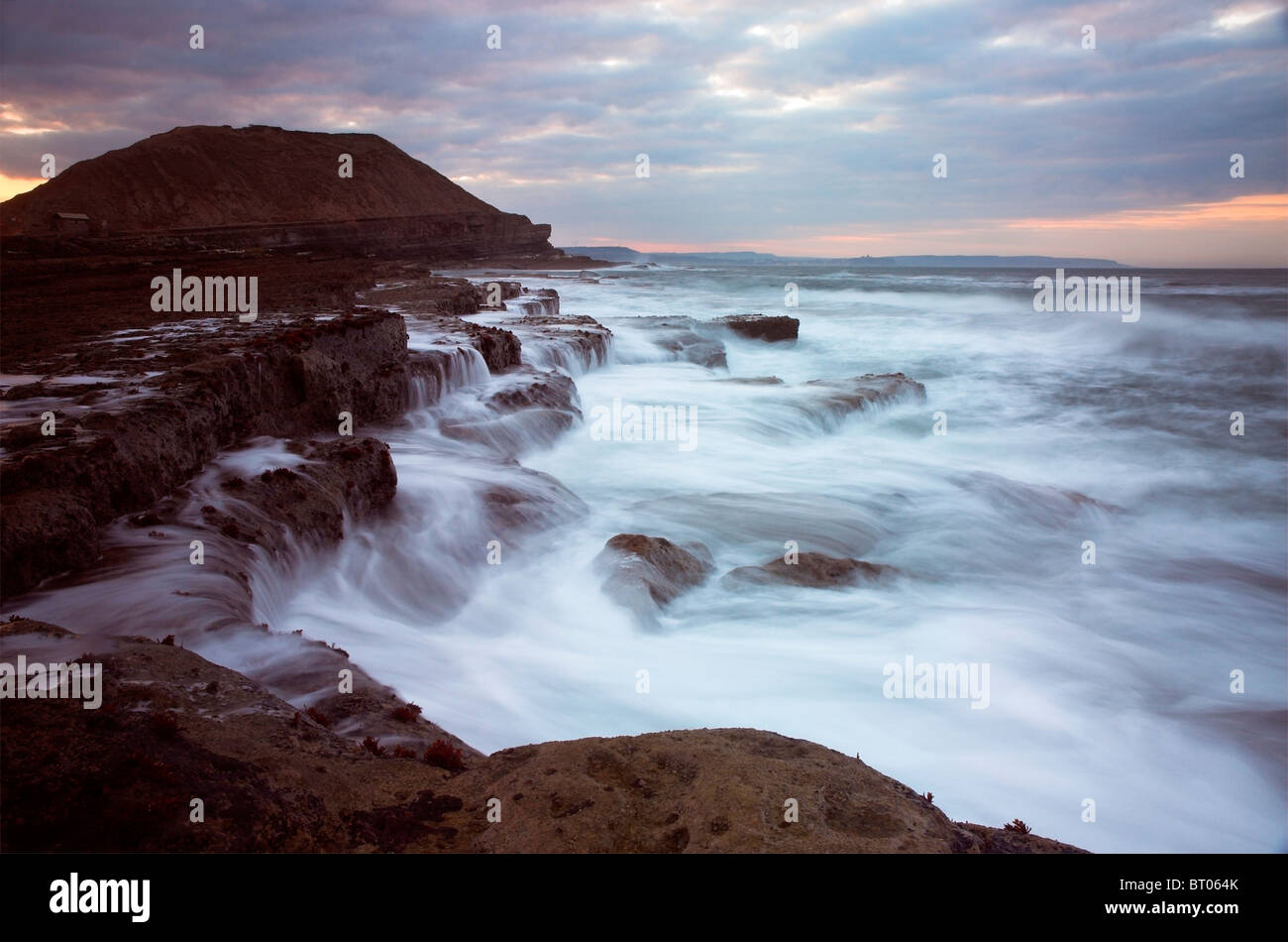 Filey Brigg, North yorkshire Stock Photo - Alamy