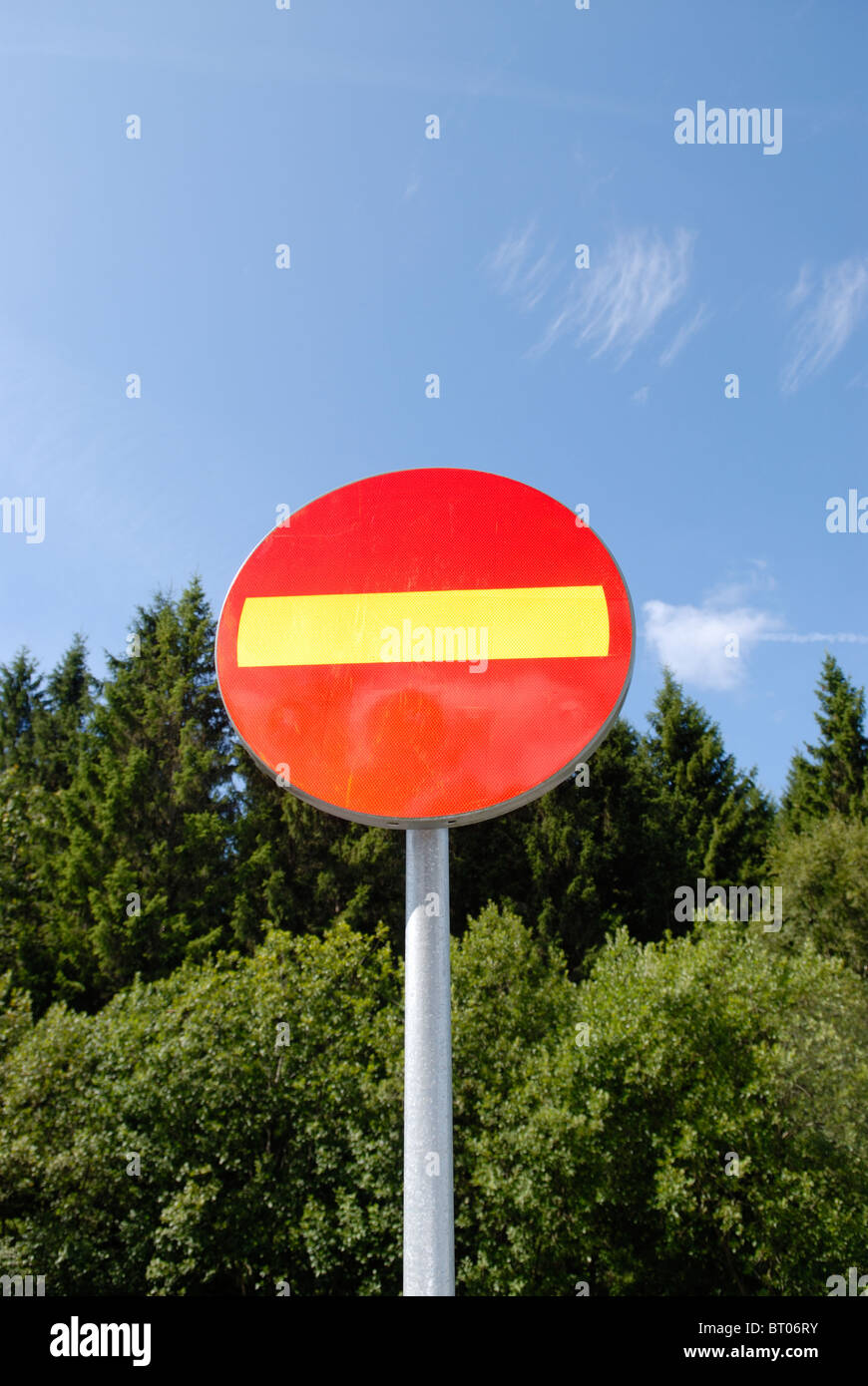 STOP SIGN IN SWEDEN Stock Photo - Alamy