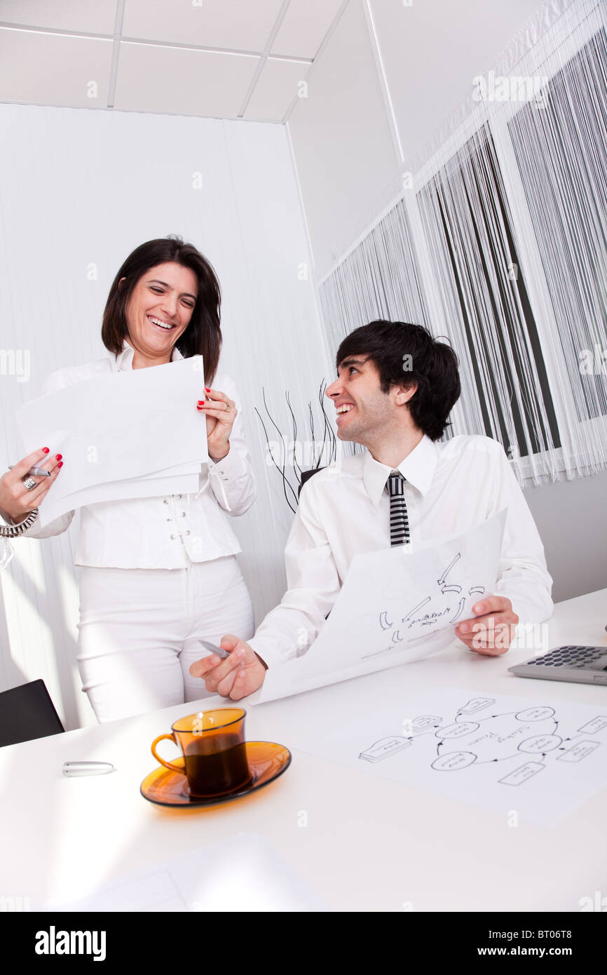 Modern team working at the office Stock Photo - Alamy