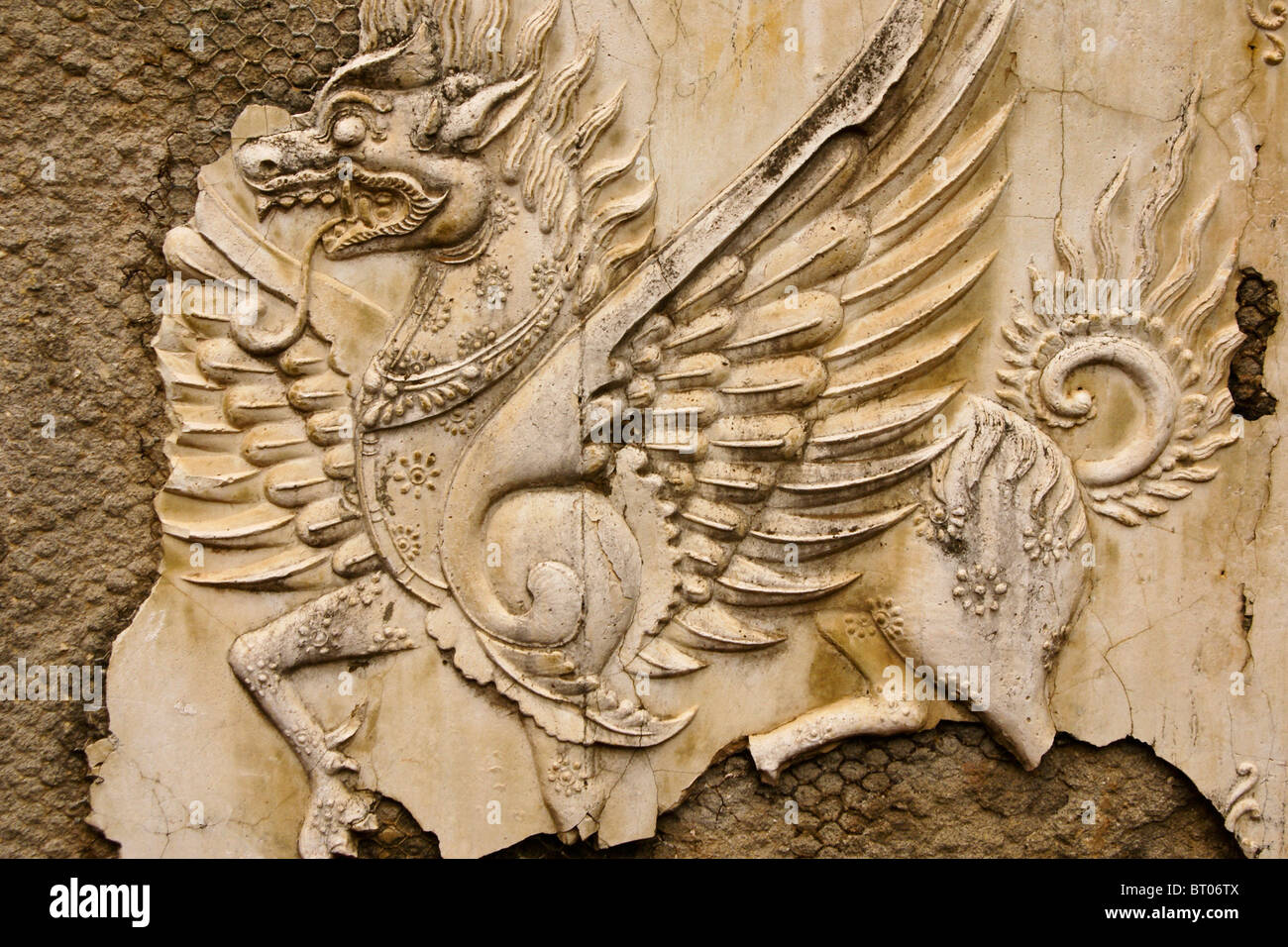 Stone carving at Amlapura Palace, Bali, Indonesia Stock Photo - Alamy