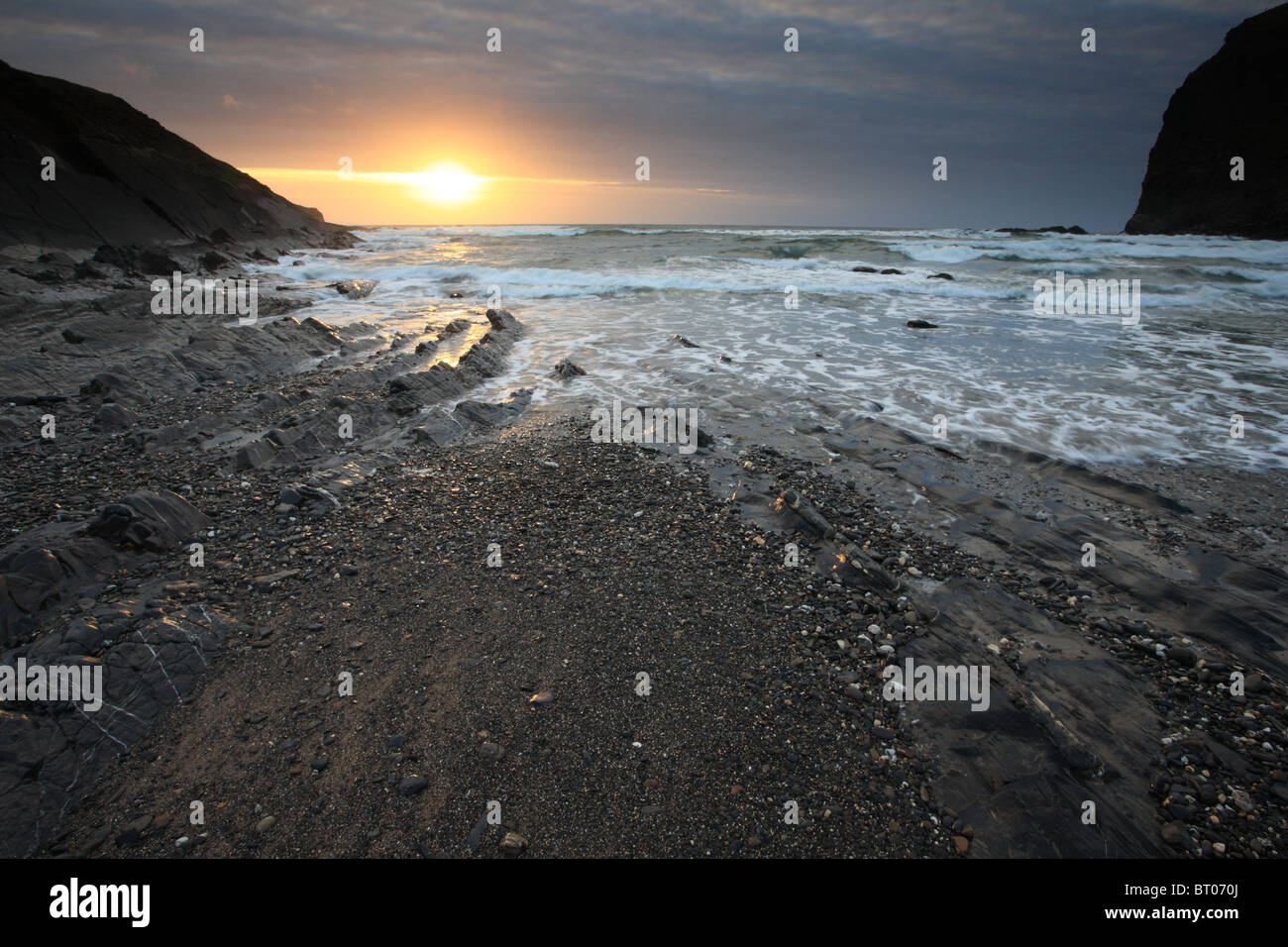 Crackington Haven Beach, North Cornwall, England, UK Stock Photo - Alamy