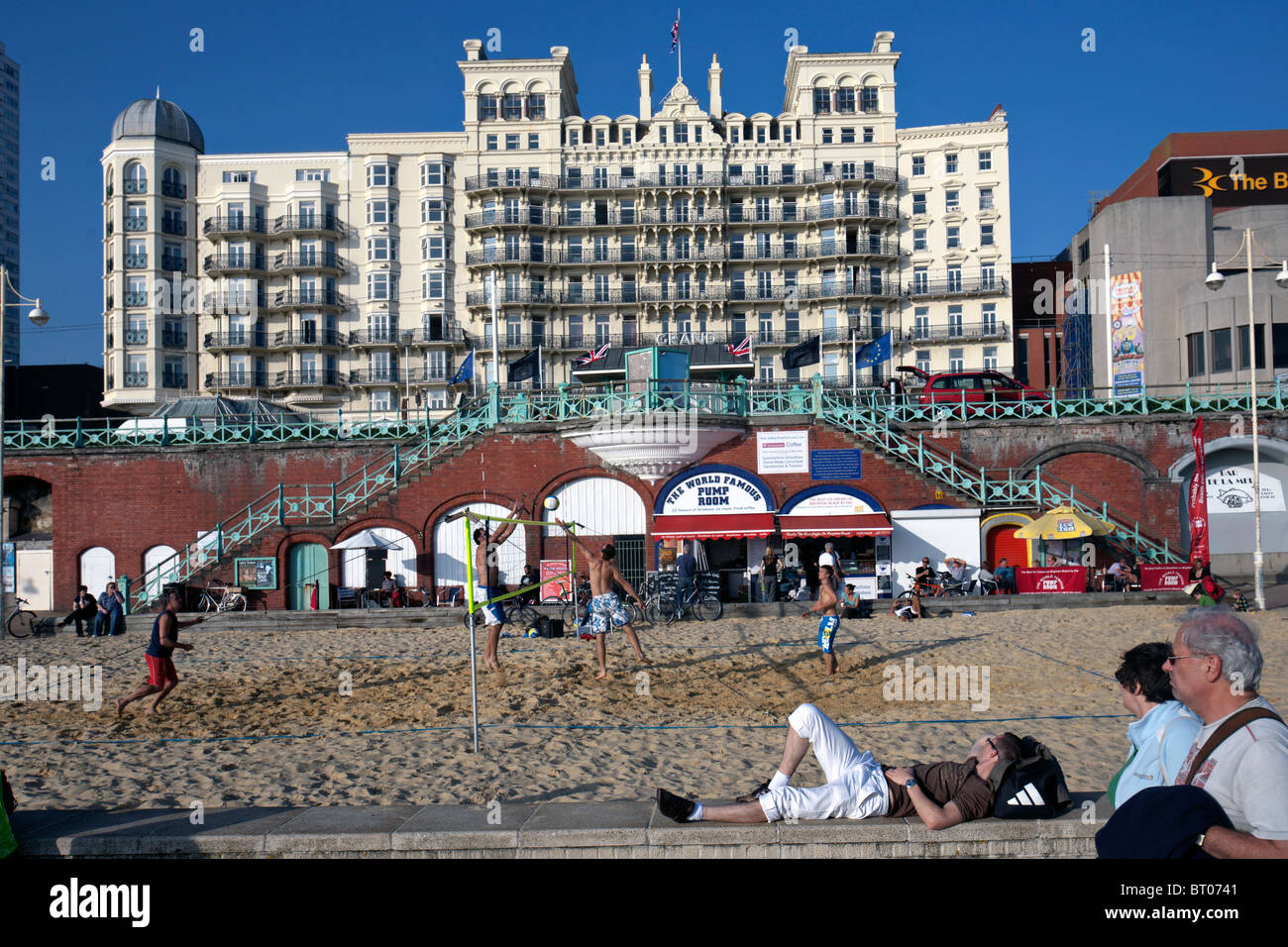 brighton promenade in england Stock Photo - Alamy