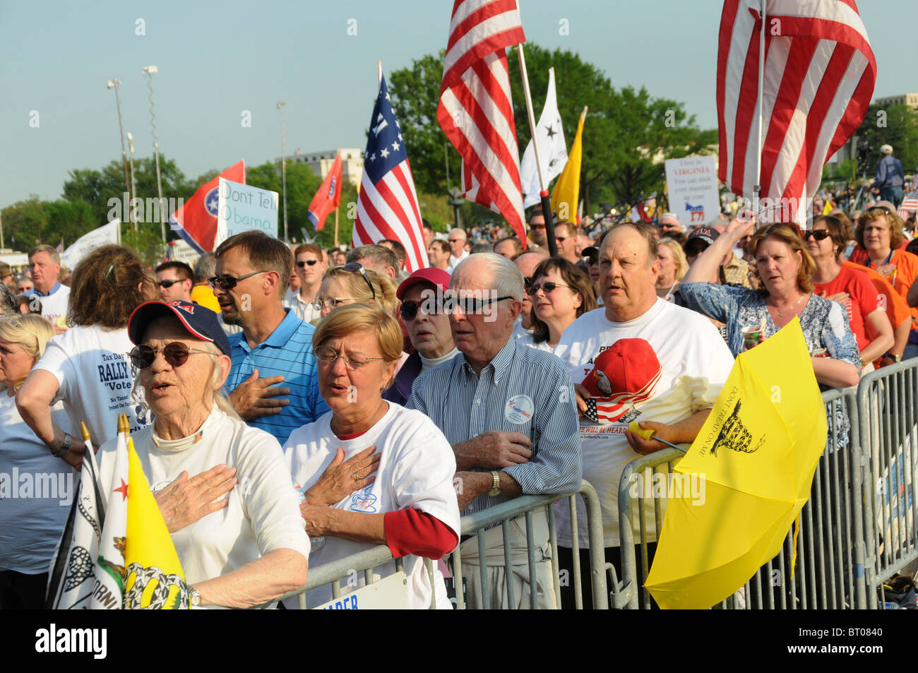 Tea Party demonstrators in Washington, DC Stock Photo - Alamy