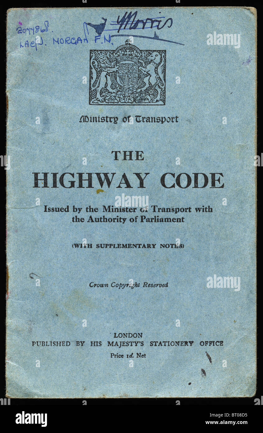 Uk highway code book hi-res stock photography and images - Alamy