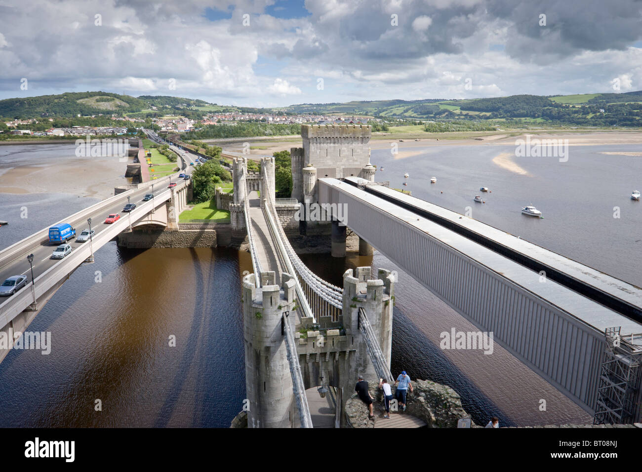 Conwy railway bridge hi-res stock photography and images - Alamy
