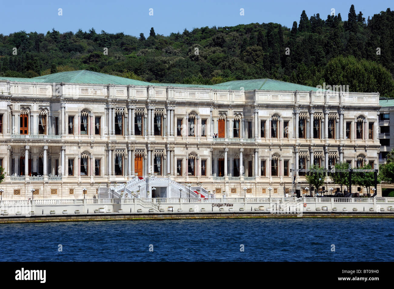 The Ciragan Palace on the Bosphorus Stock Photo - Alamy