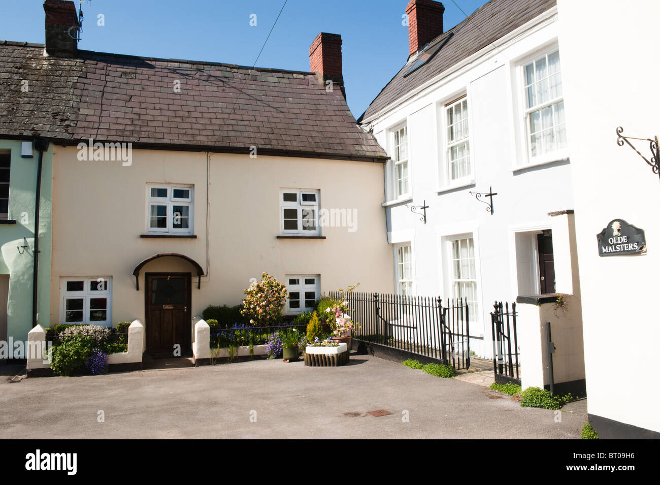 Scenes of Usk in Monmouthshire Stock Photo - Alamy