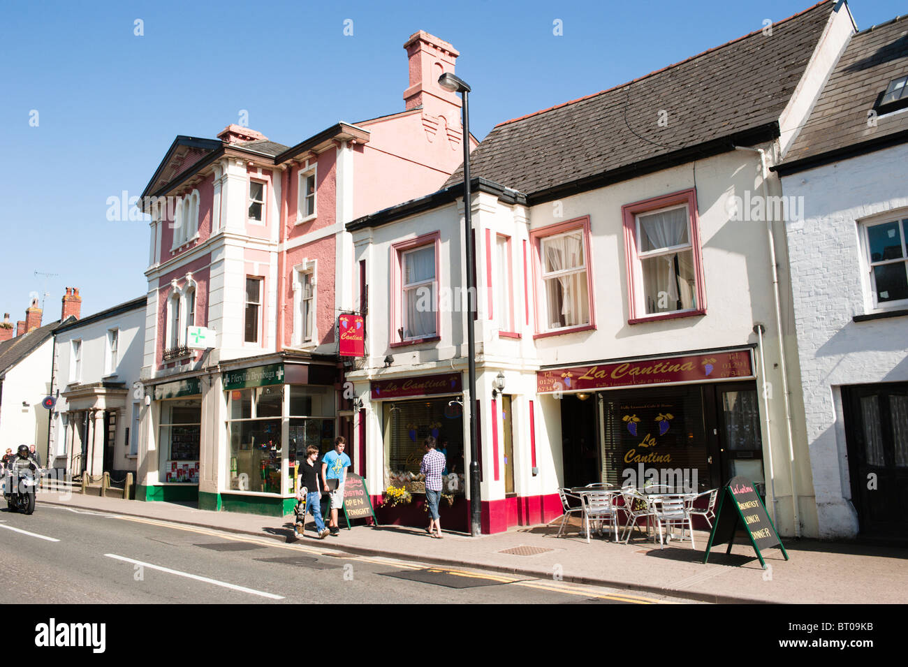 Scenes of Usk in Monmouthshire Stock Photo - Alamy