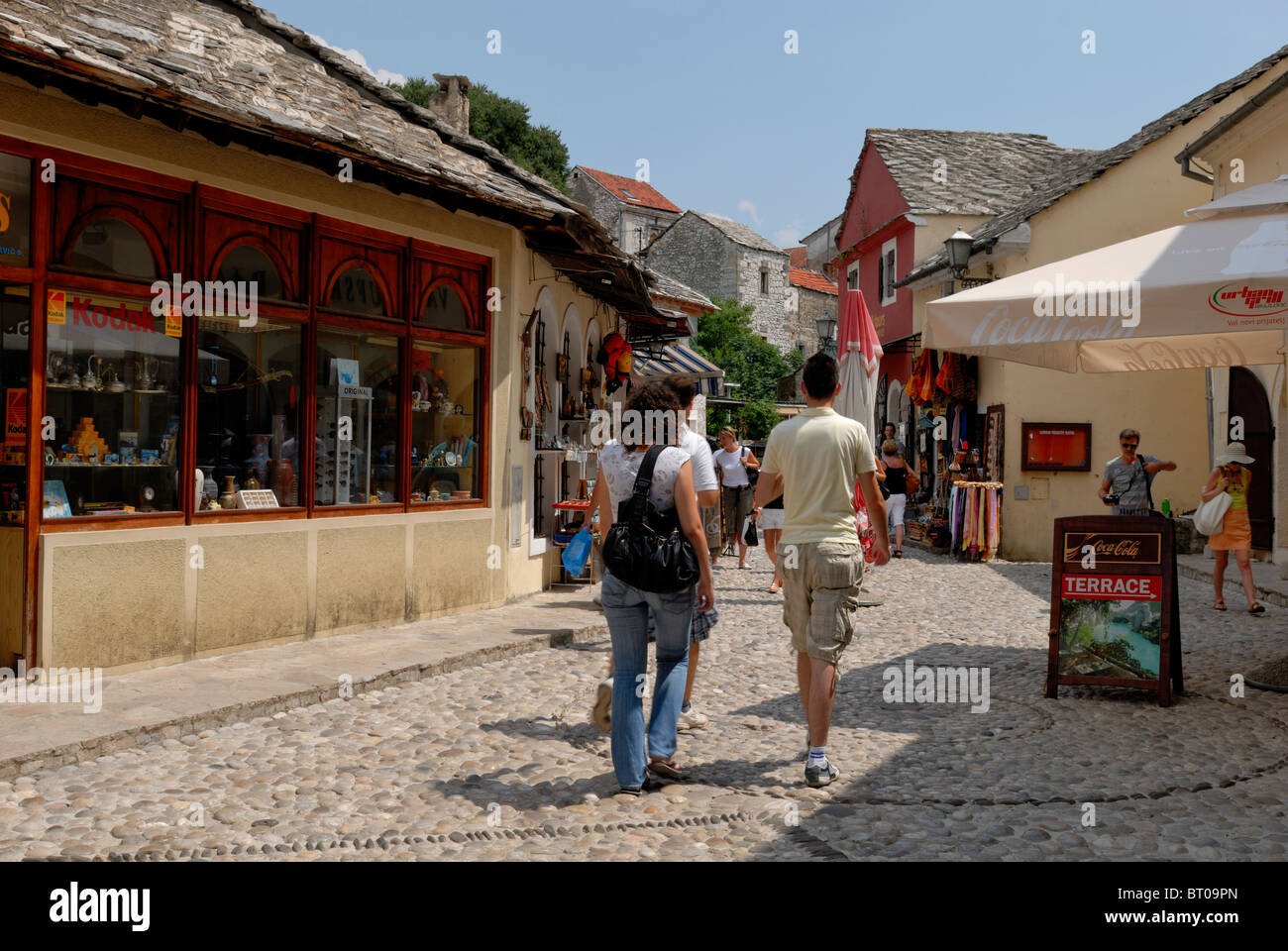 A fine view along Mala Tepa street in the famous Kujundziluk Bazaar ...