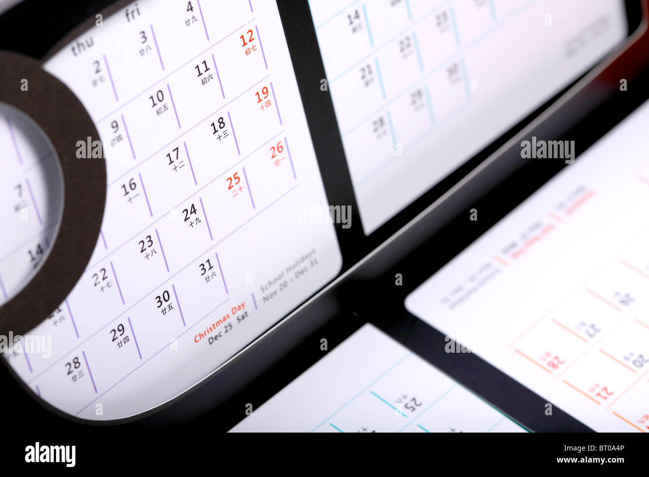Calender hi-res stock photography and images - Alamy