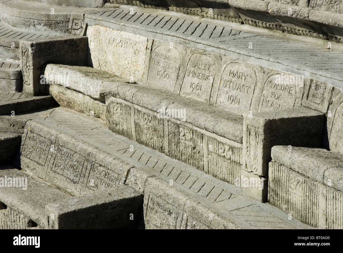 Minack theatre cornwall seating hi-res stock photography and images - Alamy