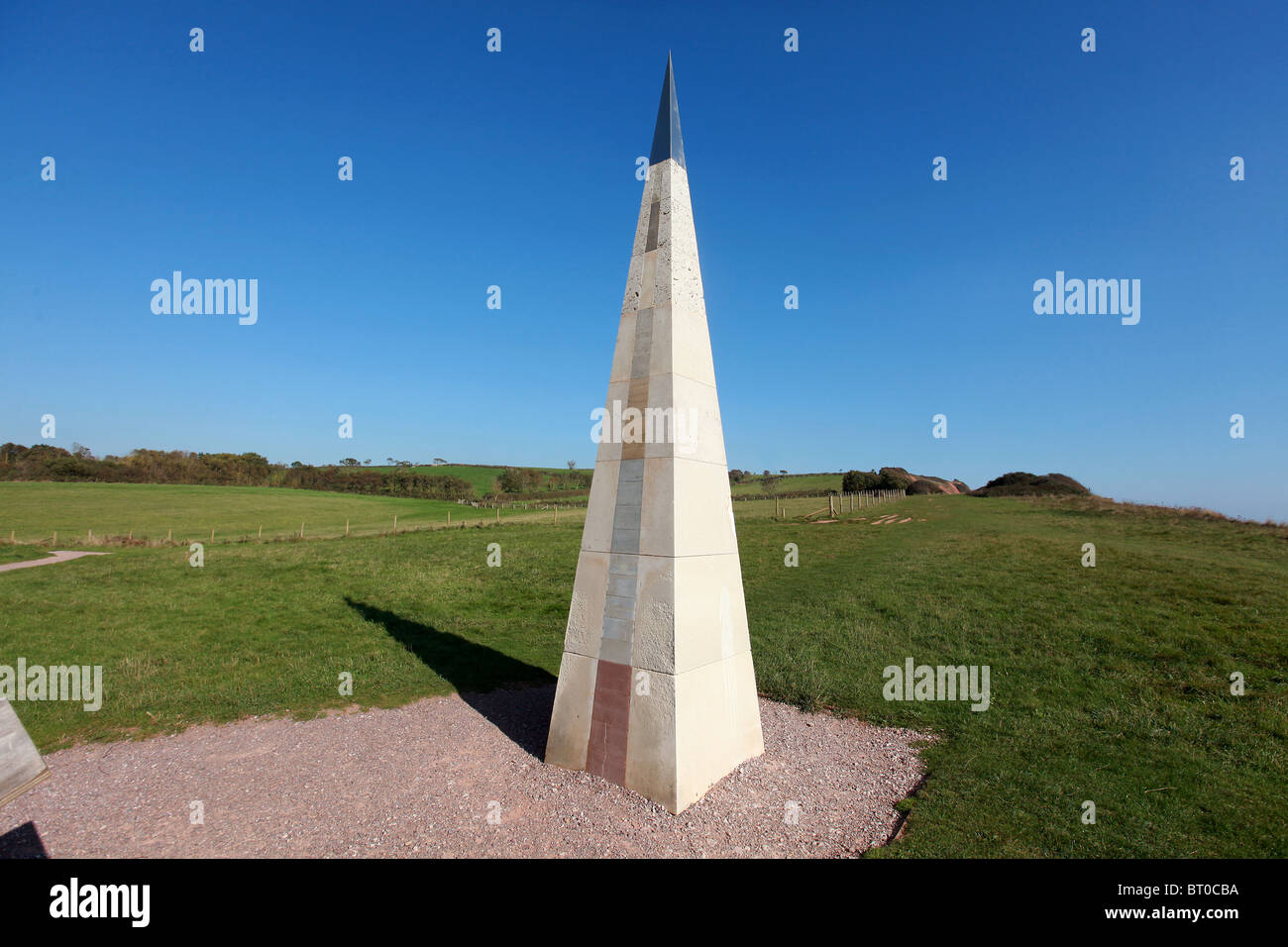 GV of Orcombe Point, a coastal feature in Exmouth, Devon,which marks ...