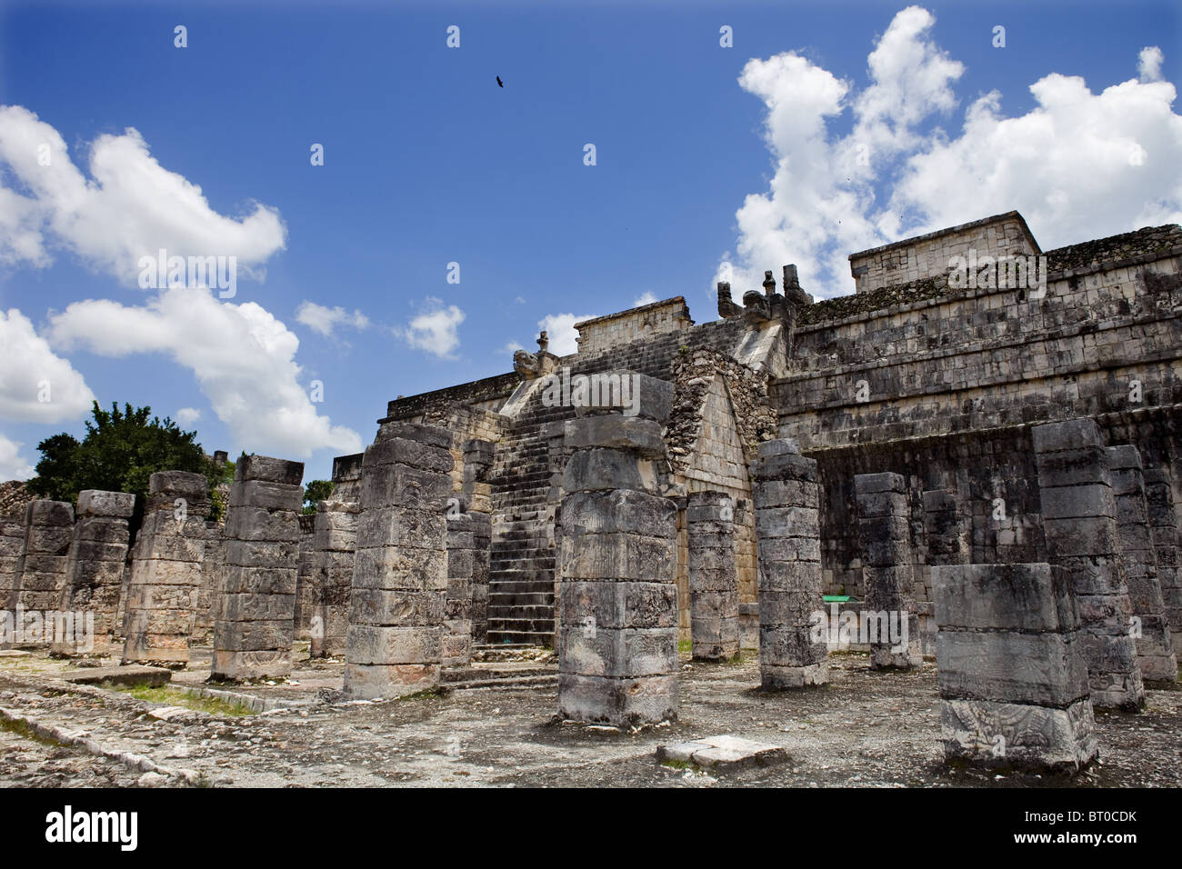 Ancient Mayan temple detail at Chichen Itza, Yucatan, Mexico Stock ...