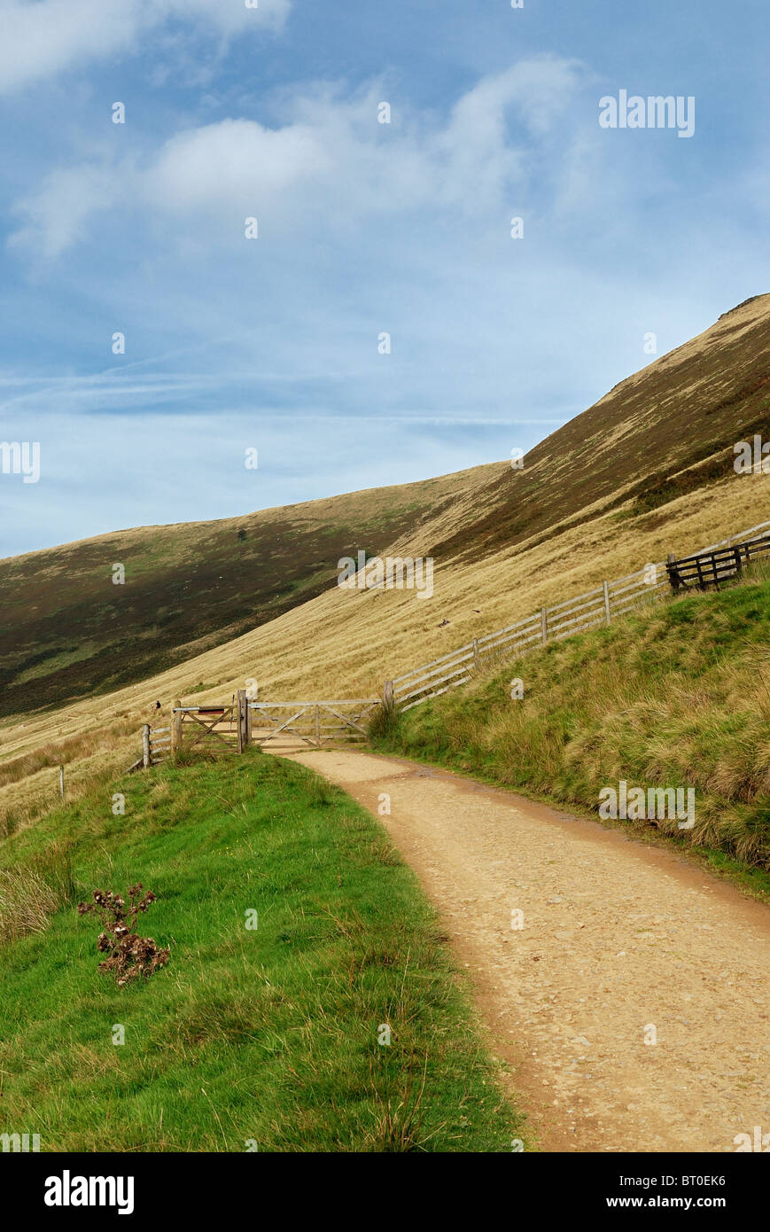 derwent valley pathway towards the moor Stock Photo - Alamy