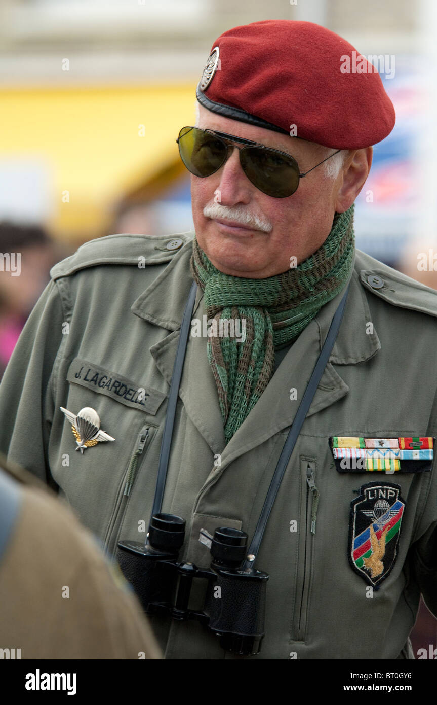 France, Normandy, Arromanches. 66th Anniversary of D-Day. Man in ...