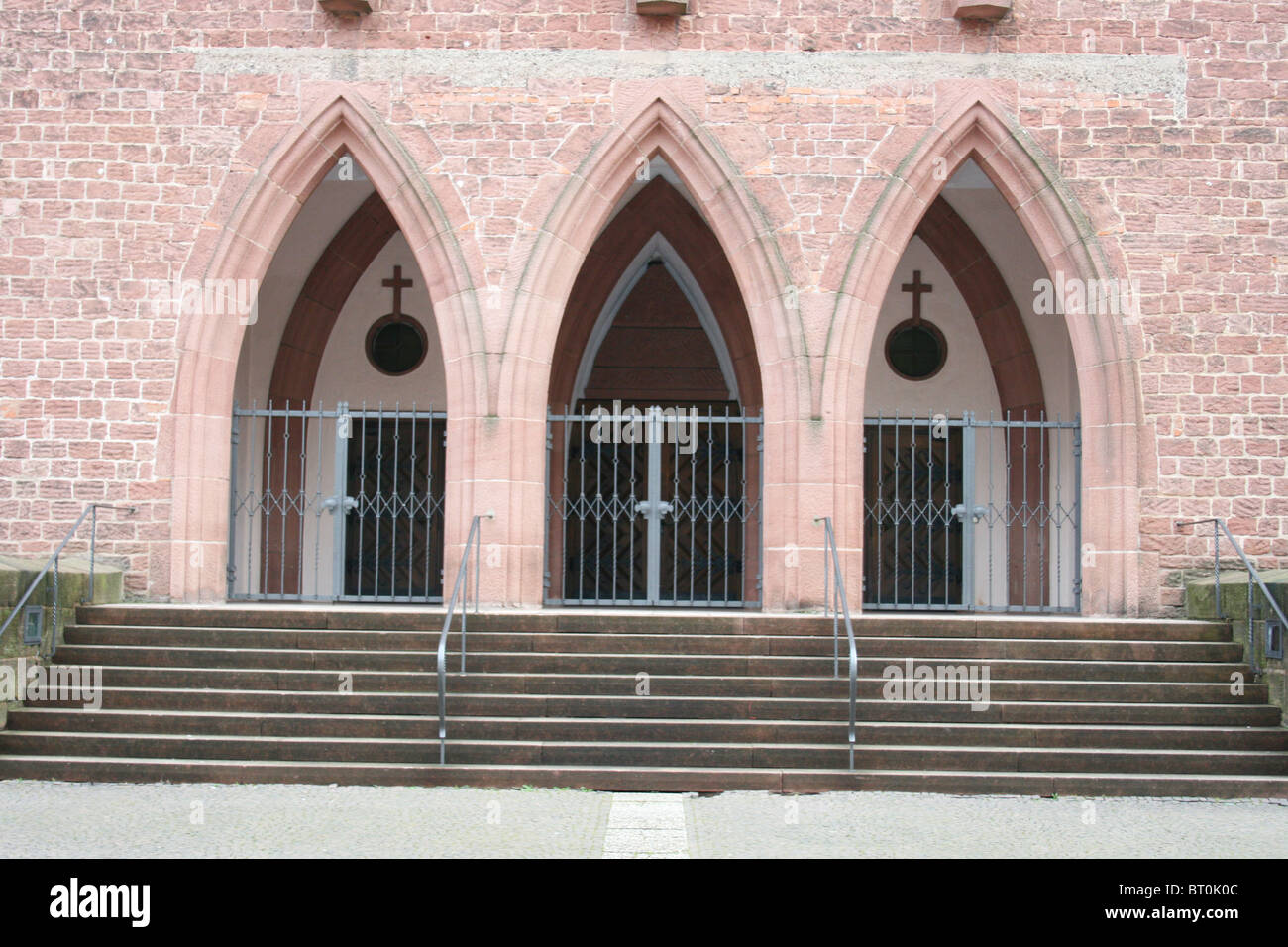 three church doors Stock Photo - Alamy