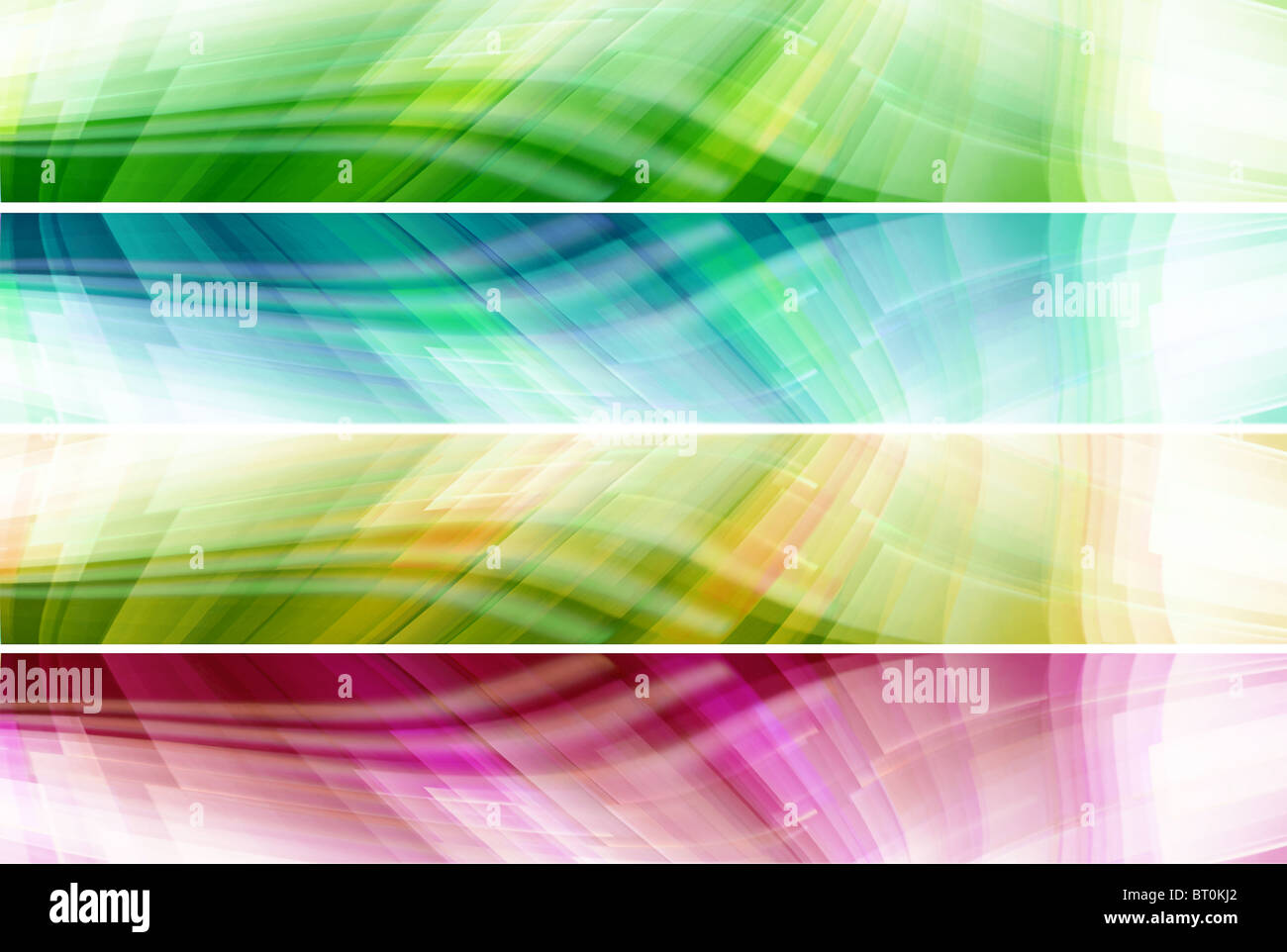 Set of abstract colorful banners with wavy patterns Stock Photo - Alamy