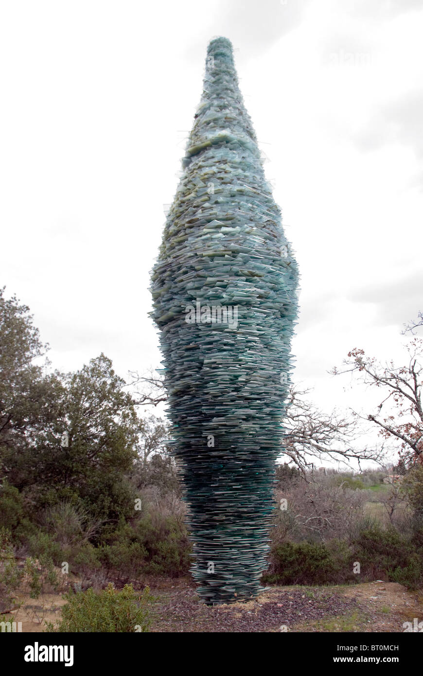 Chianti Sculpture Park. Glass sculpture by Costas Varotsos called ...